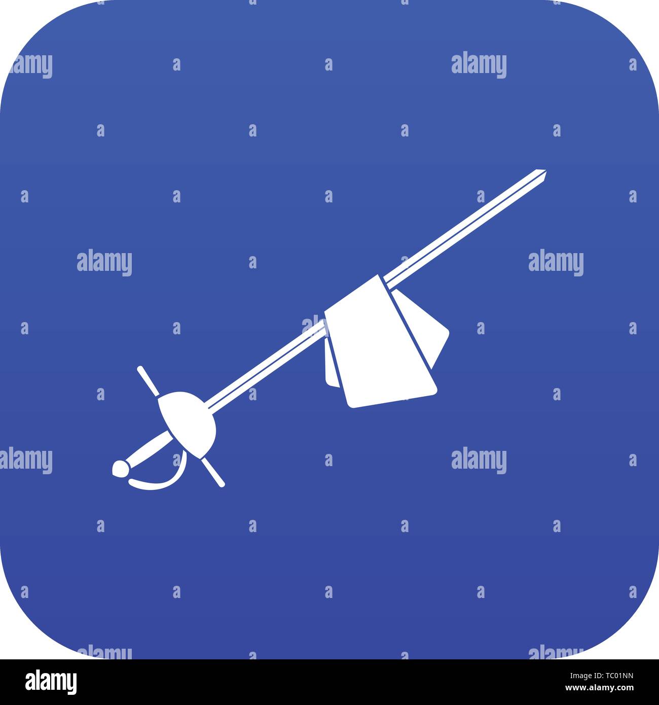 Saber icon digital blue Stock Vector Image & Art - Alamy