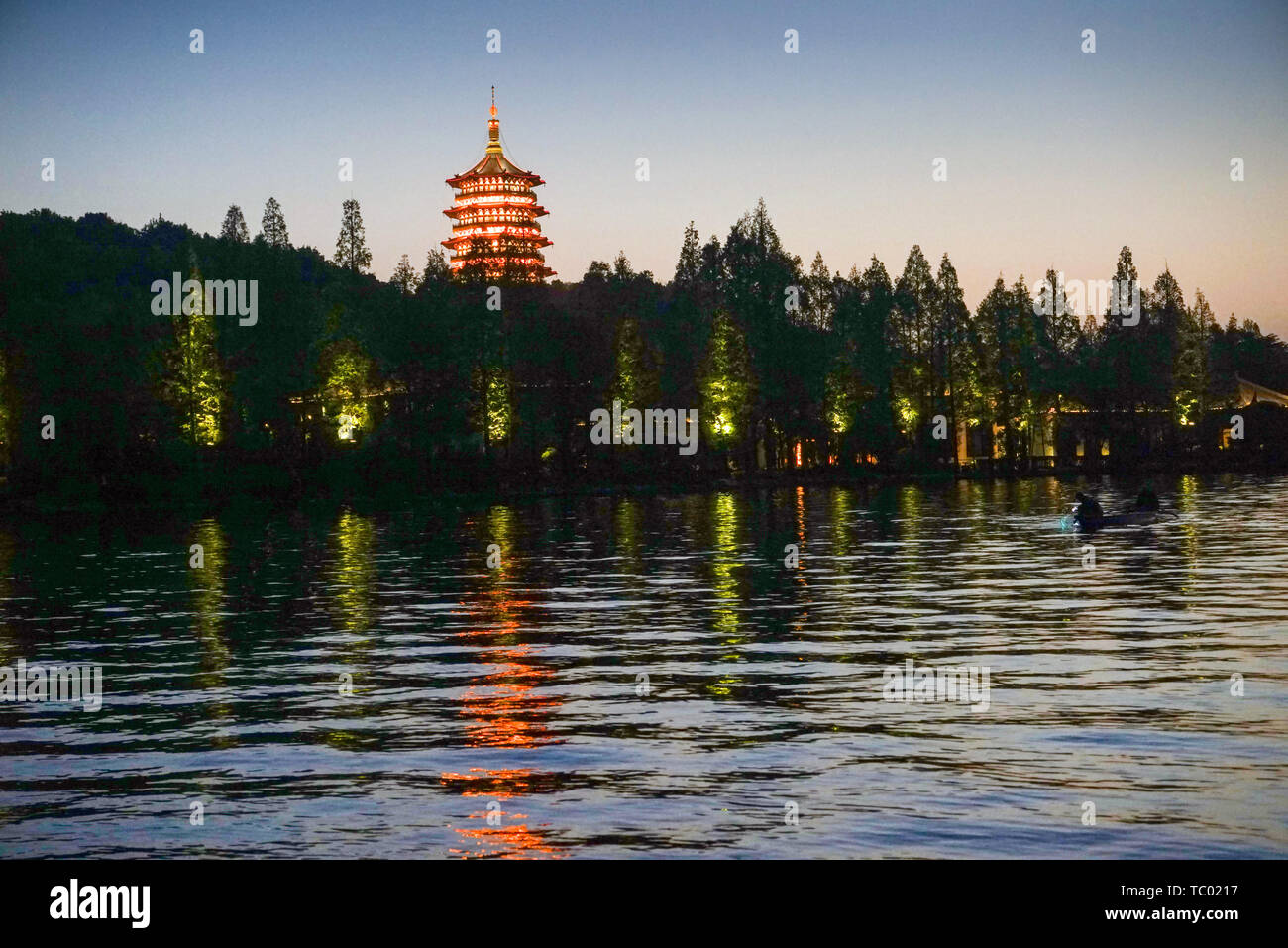 Spring color of West Lake Scenic Area Stock Photo - Alamy