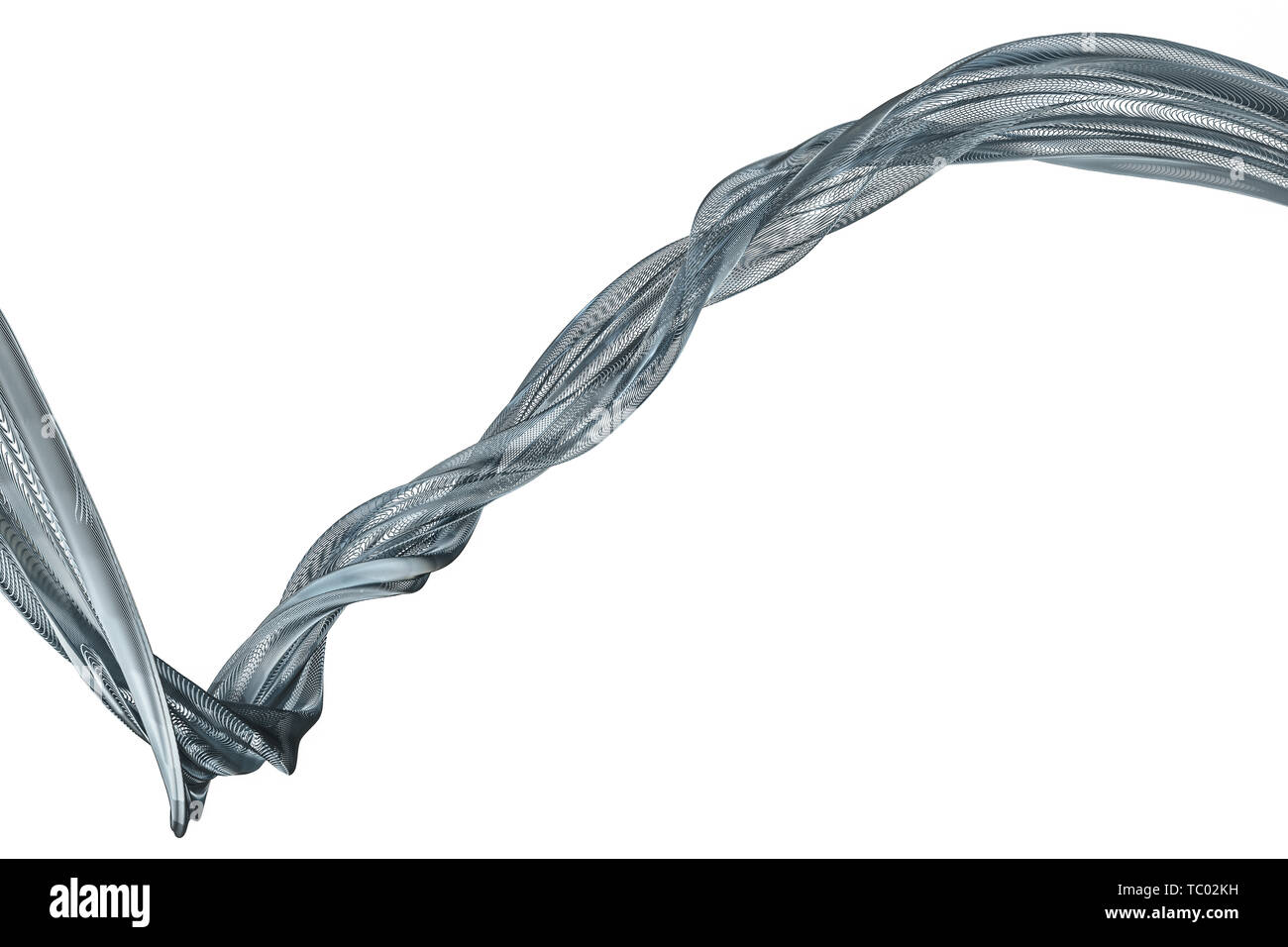 Reticulated metal flow special effects, three-dimensional rendering ...