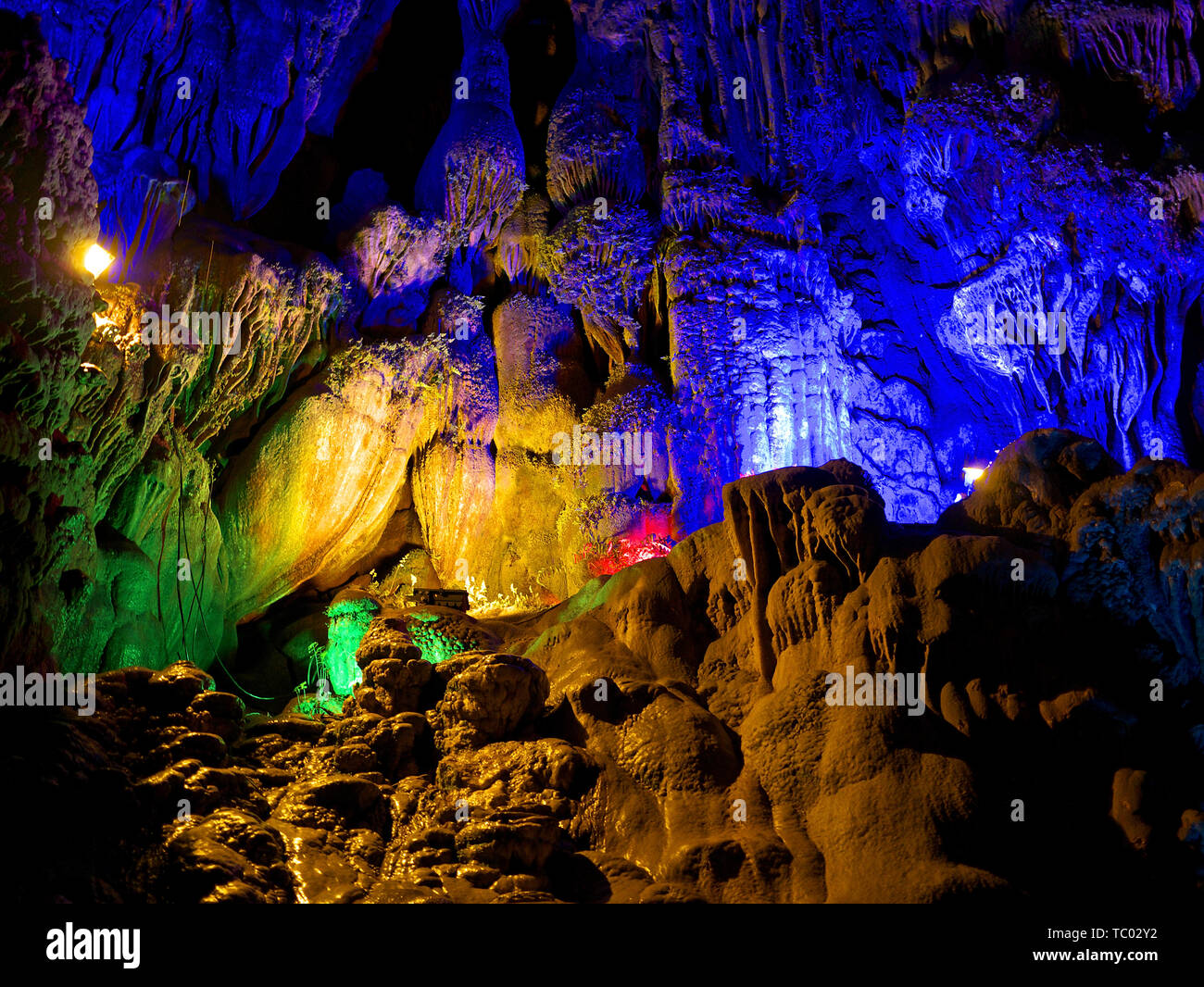 Landscape of Yinzi rock karst cave in Guilin Stock Photo - Alamy
