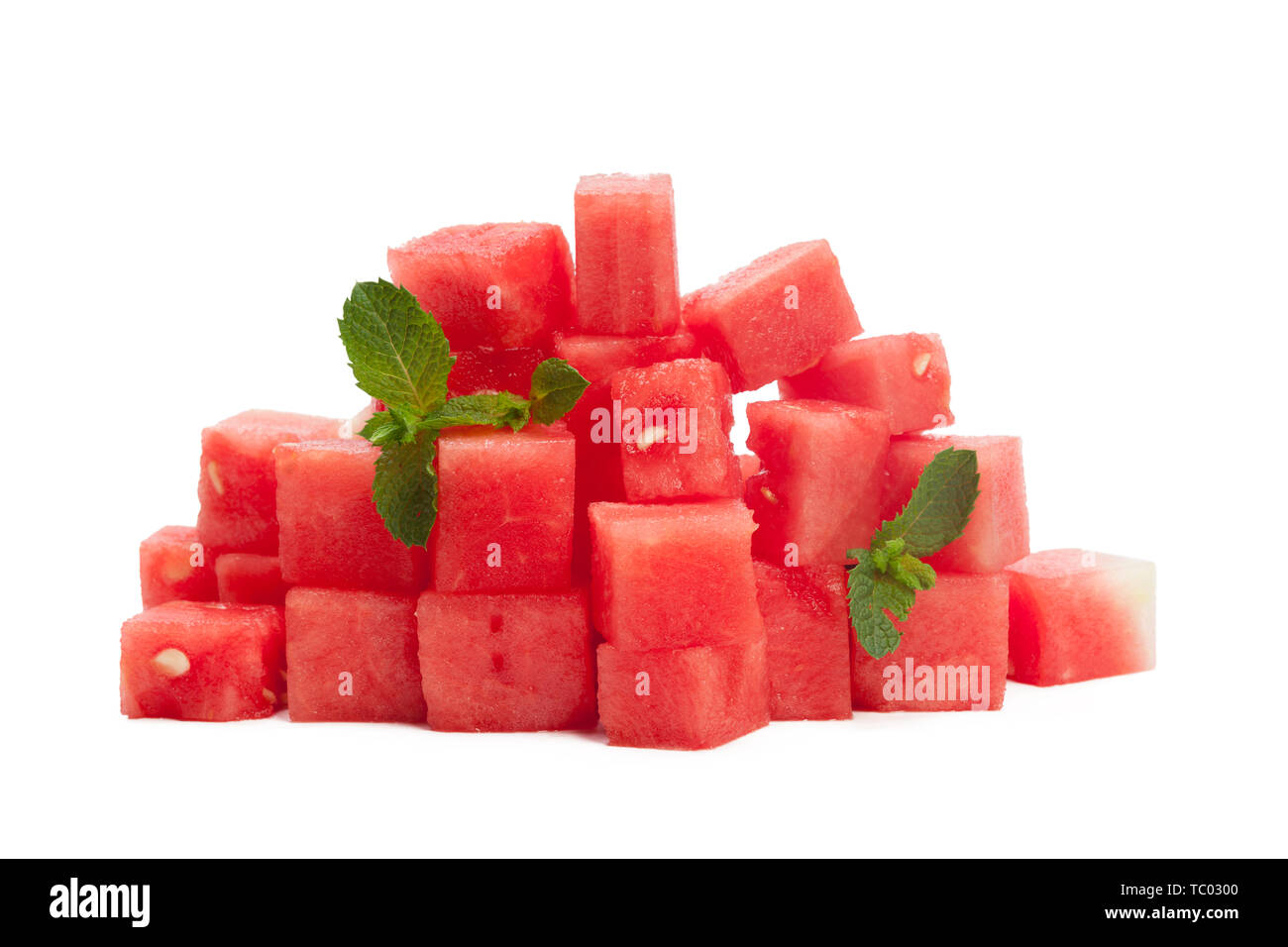 Melon cut out cube hi-res stock photography and images - Alamy