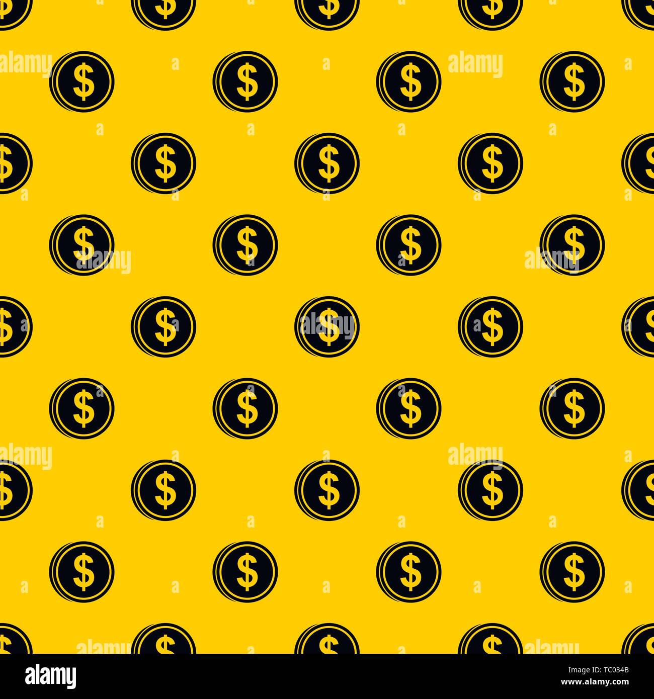 Coin dollar pattern vector Stock Vector Image & Art - Alamy