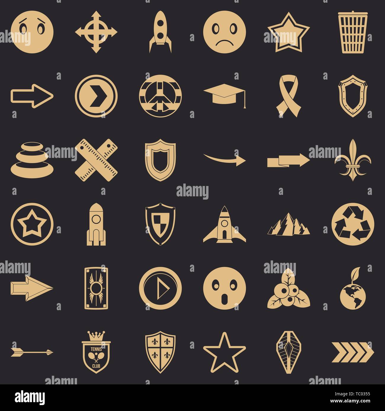 Brand icons set, simple style Stock Vector Image & Art - Alamy