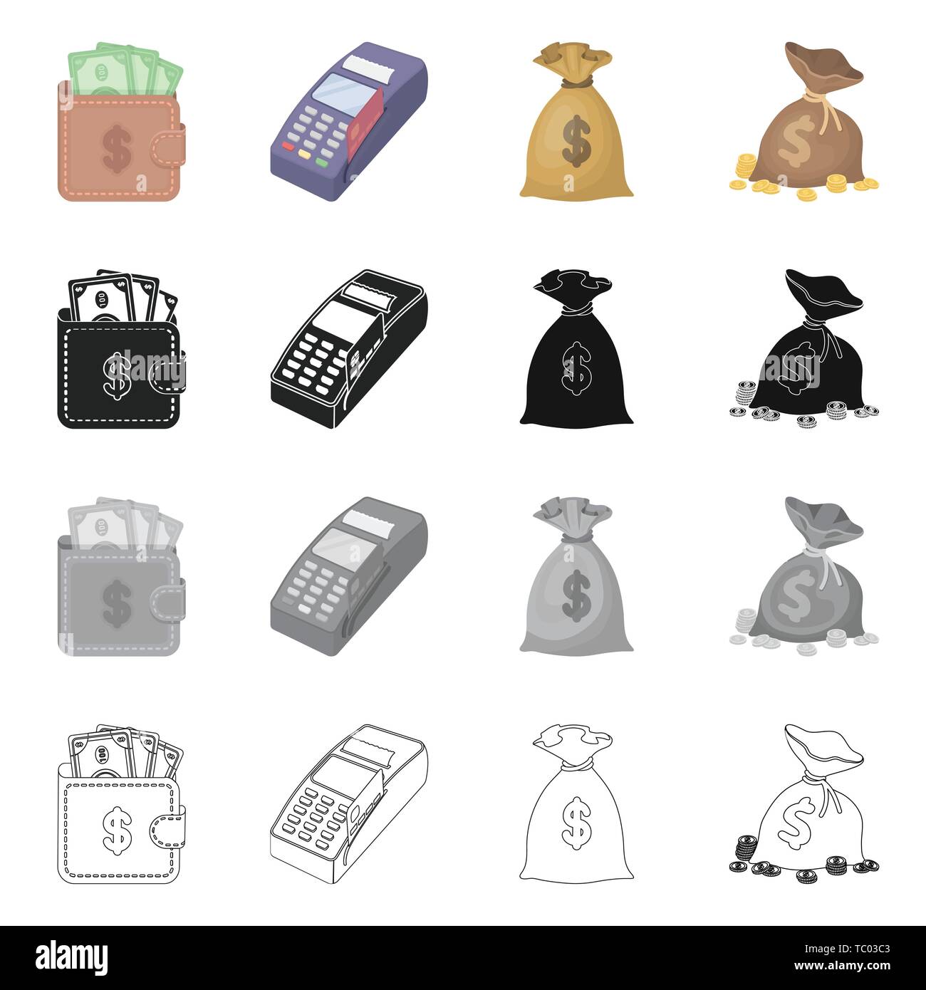 Vector design of payment and loan symbol. Collection of payment and ...