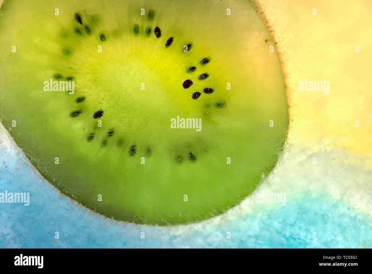 Frozen fruit, cold colors Stock Photo - Alamy