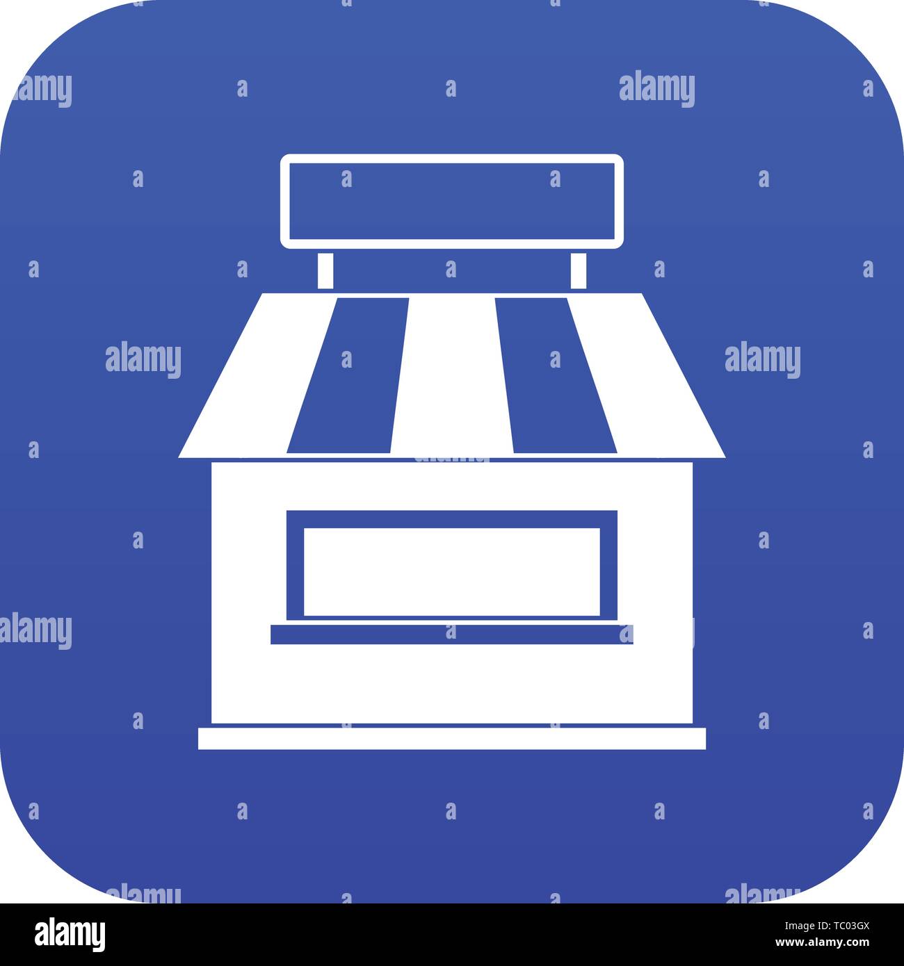 Shop building facade icon digital blue Stock Vector Image & Art - Alamy