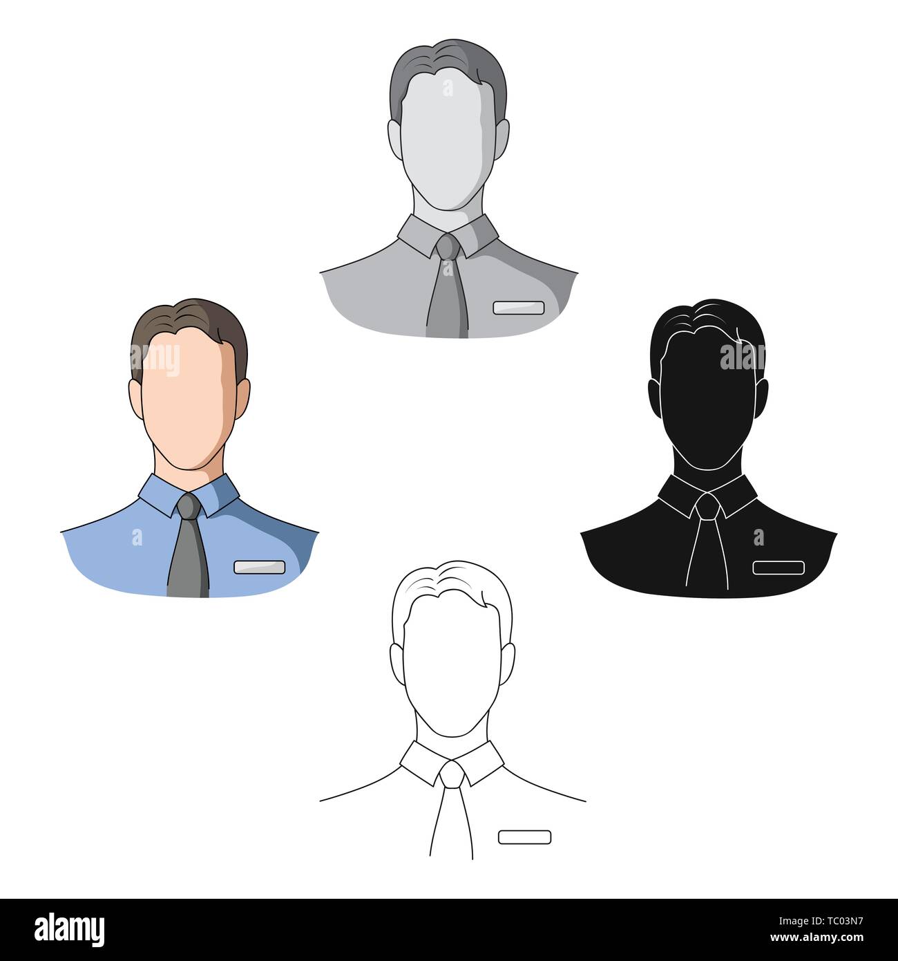Person, single icon in outline style.Person, vector symbol stock ...