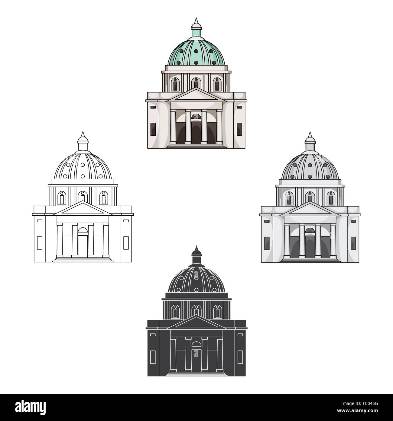 Building, single icon in cartoon,black style.Building, vector symbol ...