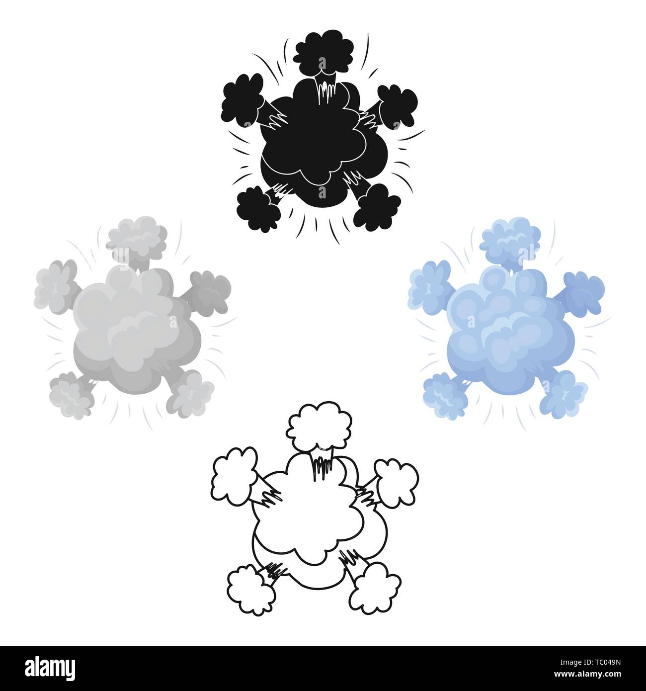 Cartoon explosions in vectors Stock Vector Images - Alamy