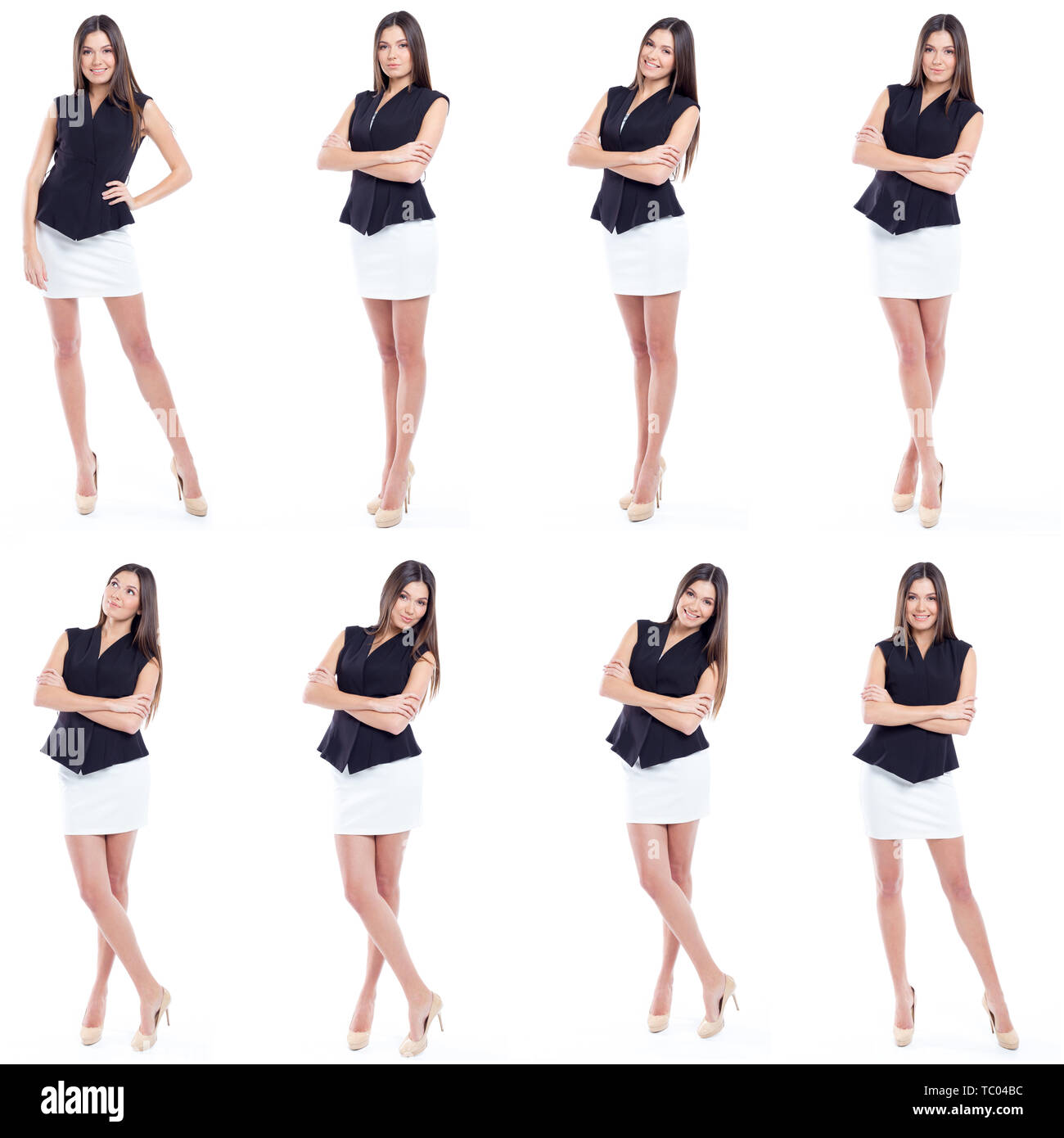 Collection of full length portraits of businesswomen Stock Photo - Alamy