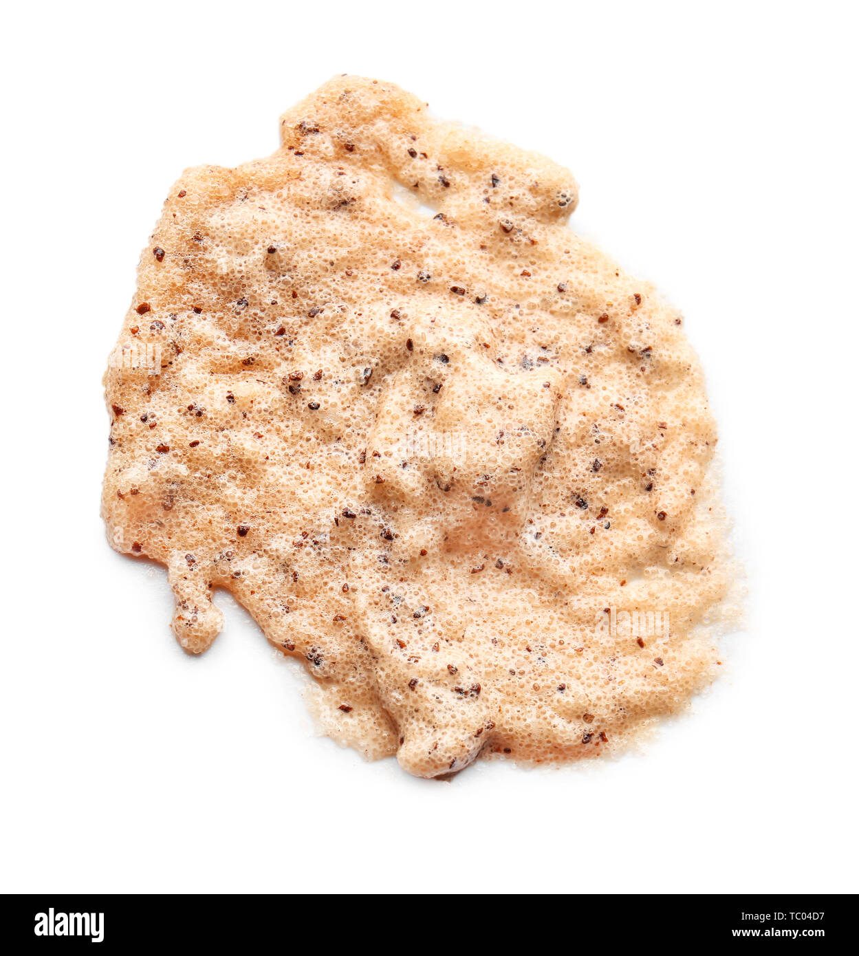 Sample of body scrub on white background Stock Photo - Alamy