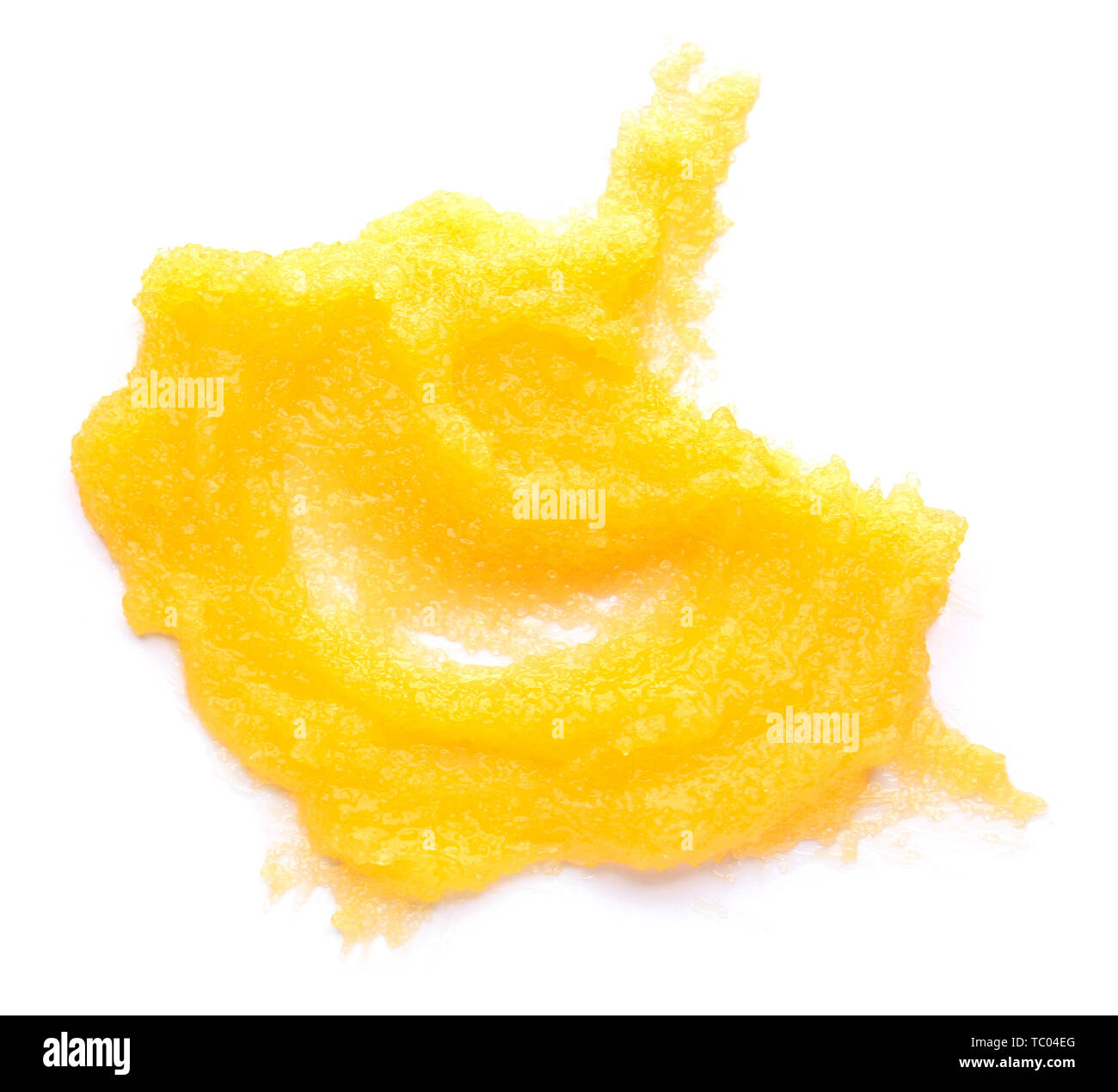 Sample of body scrub on white background Stock Photo - Alamy