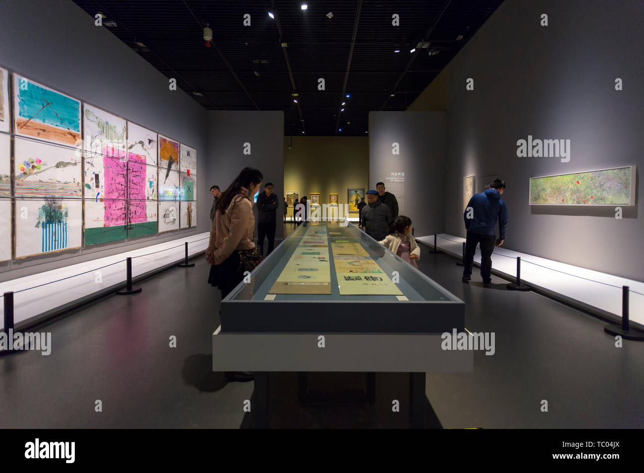 Chengdu Museum - Painting Exhibition with the Times Stock Photo - Alamy