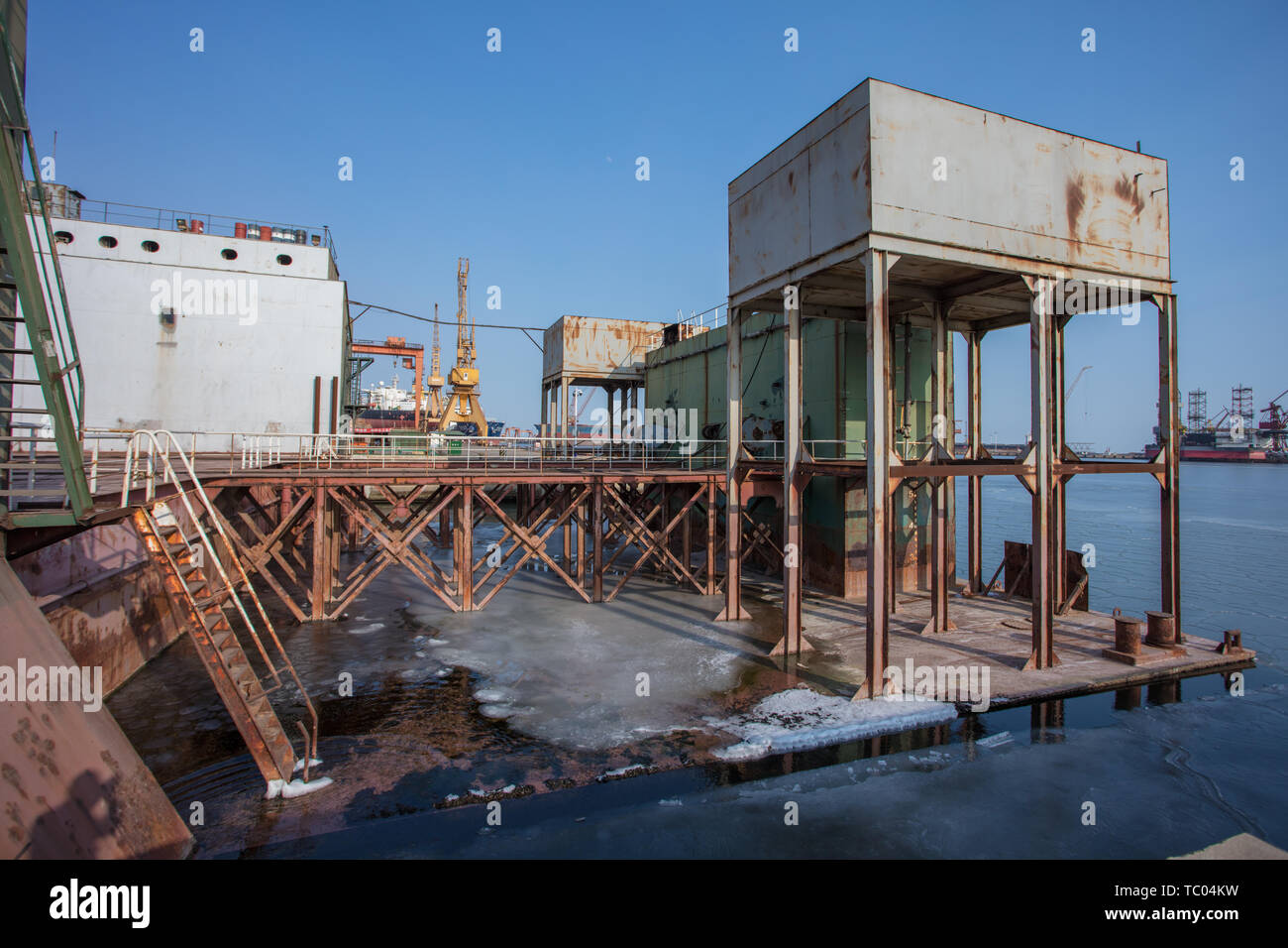 Shipbuilding industrial base Stock Photo - Alamy