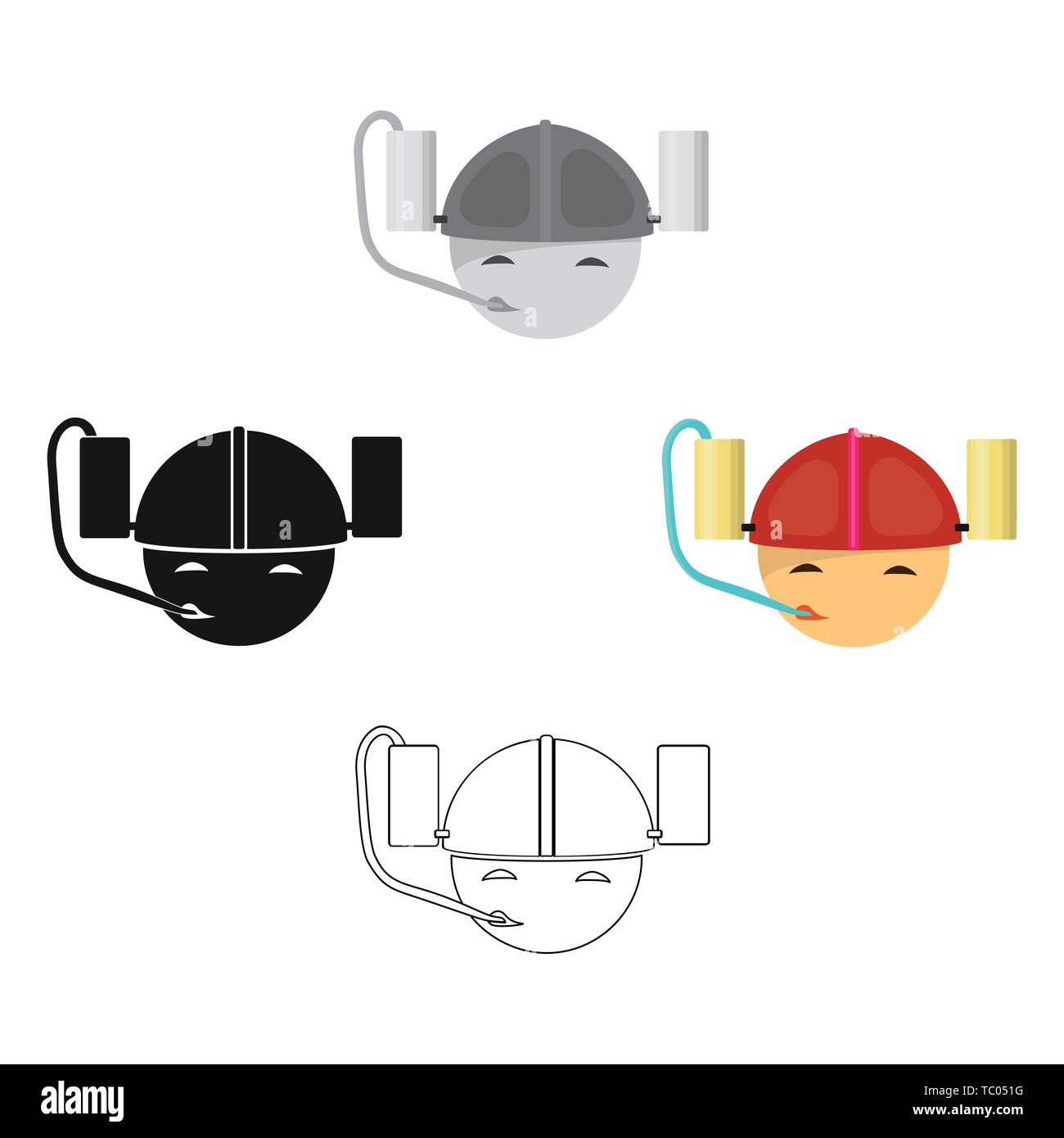 Beer helmet icon in cartoon,black design isolated on white background ...