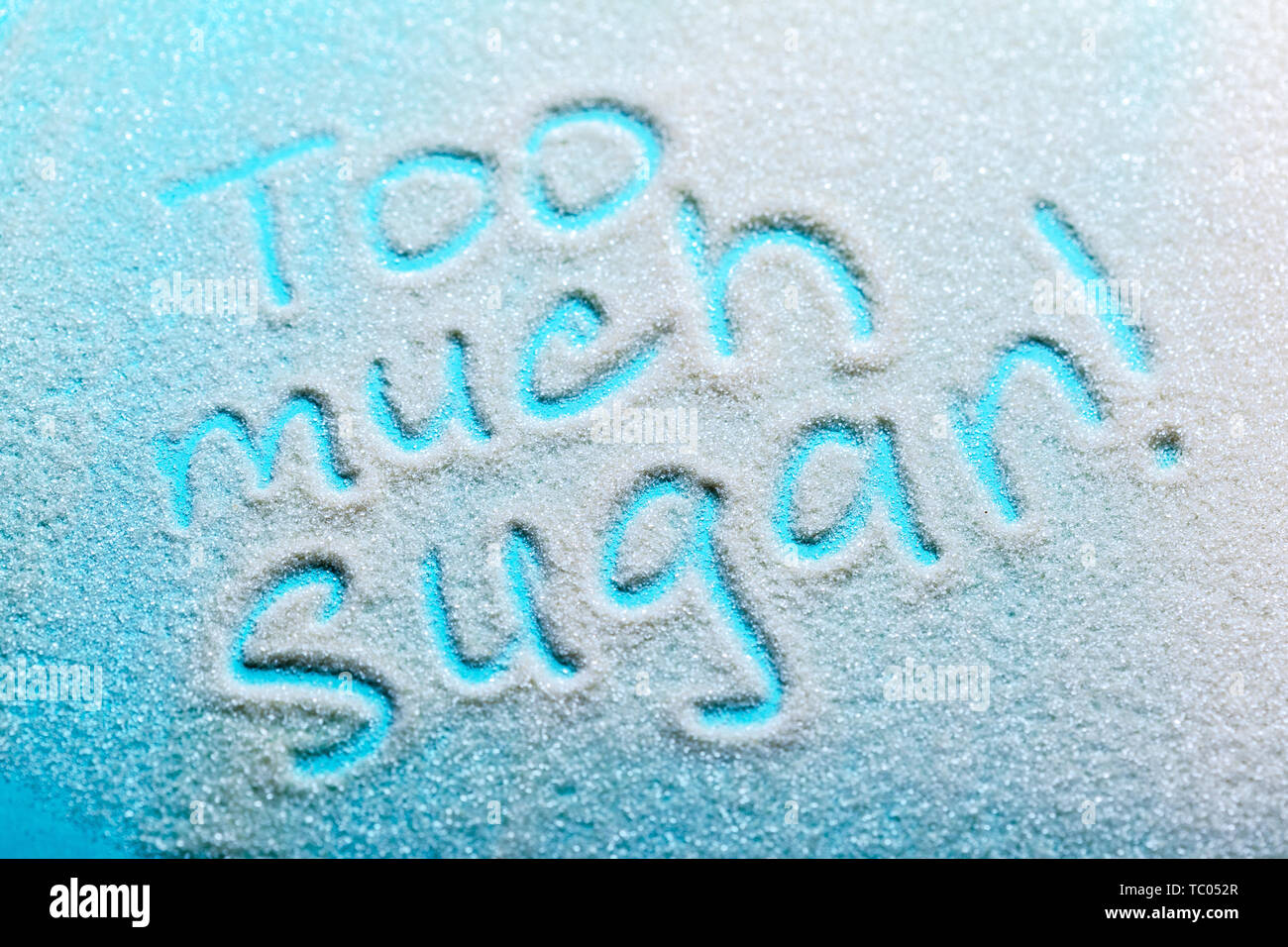 The word sugar written into a pile of white granulated sugar Stock ...