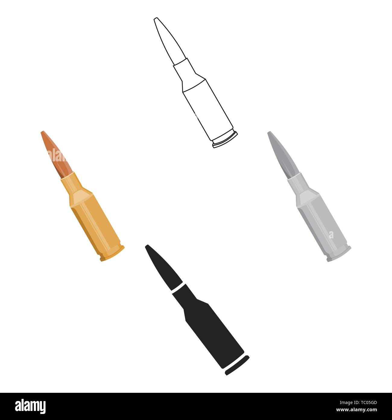 Bullets icon cartoon,black. Single weapon icon from the big ammunitio ...