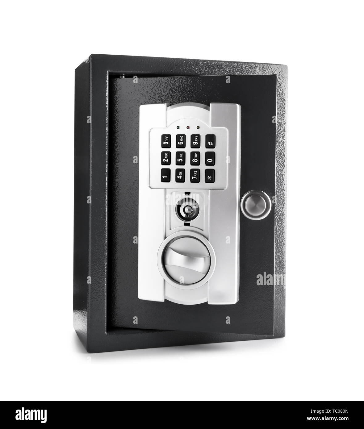 Modern safe on white background Stock Photo - Alamy