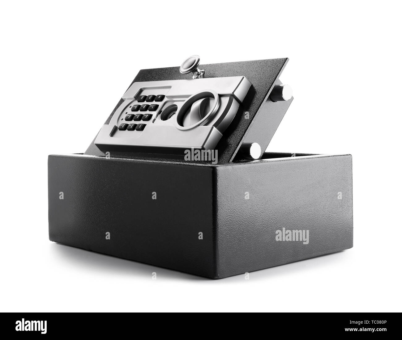 Modern safe on white background Stock Photo - Alamy
