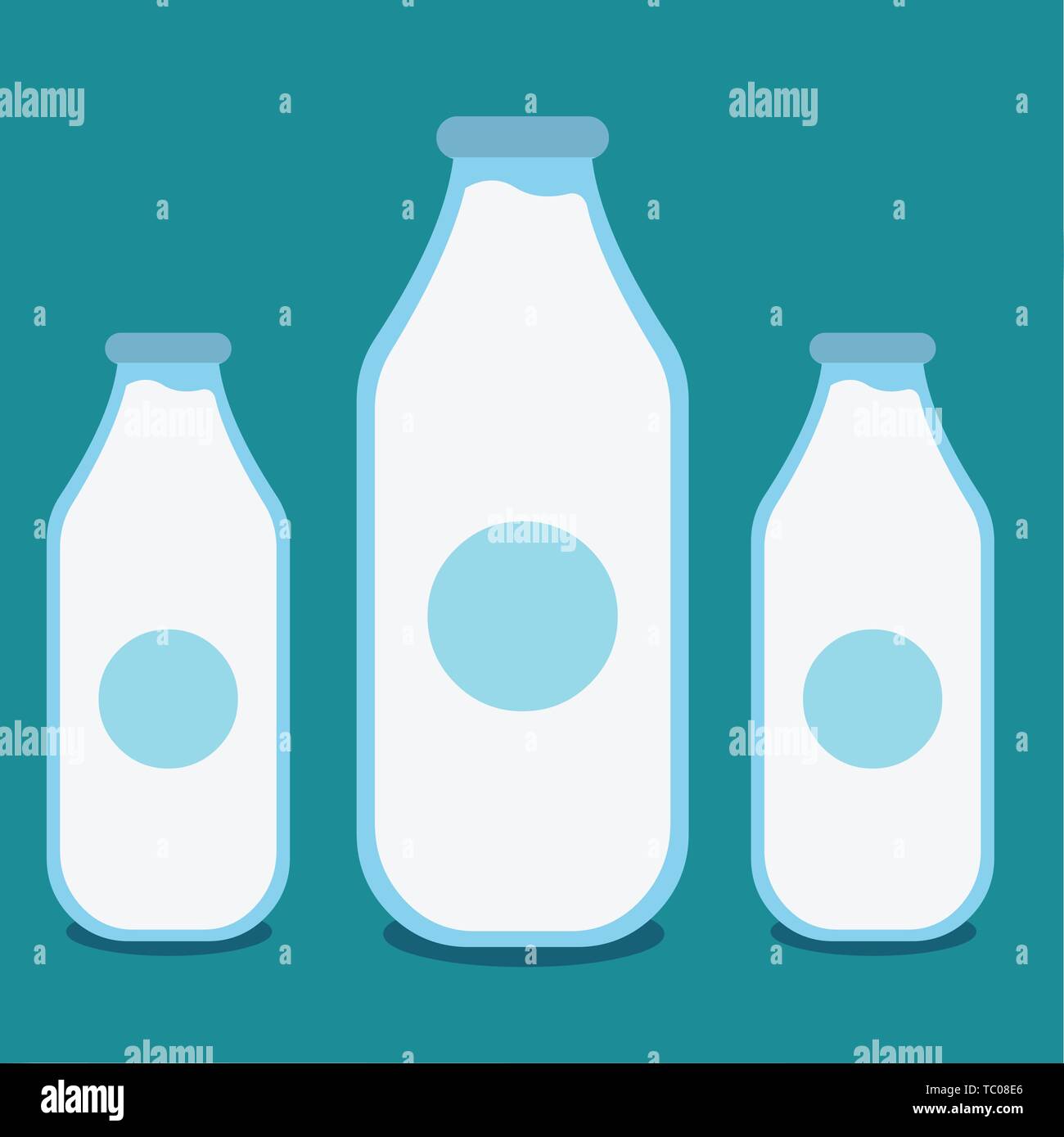 Milk bottle vector illustration Stock Vector Image & Art - Alamy