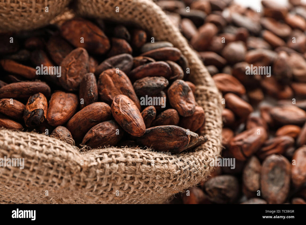 Cacao bean bag hi-res stock photography and images - Alamy