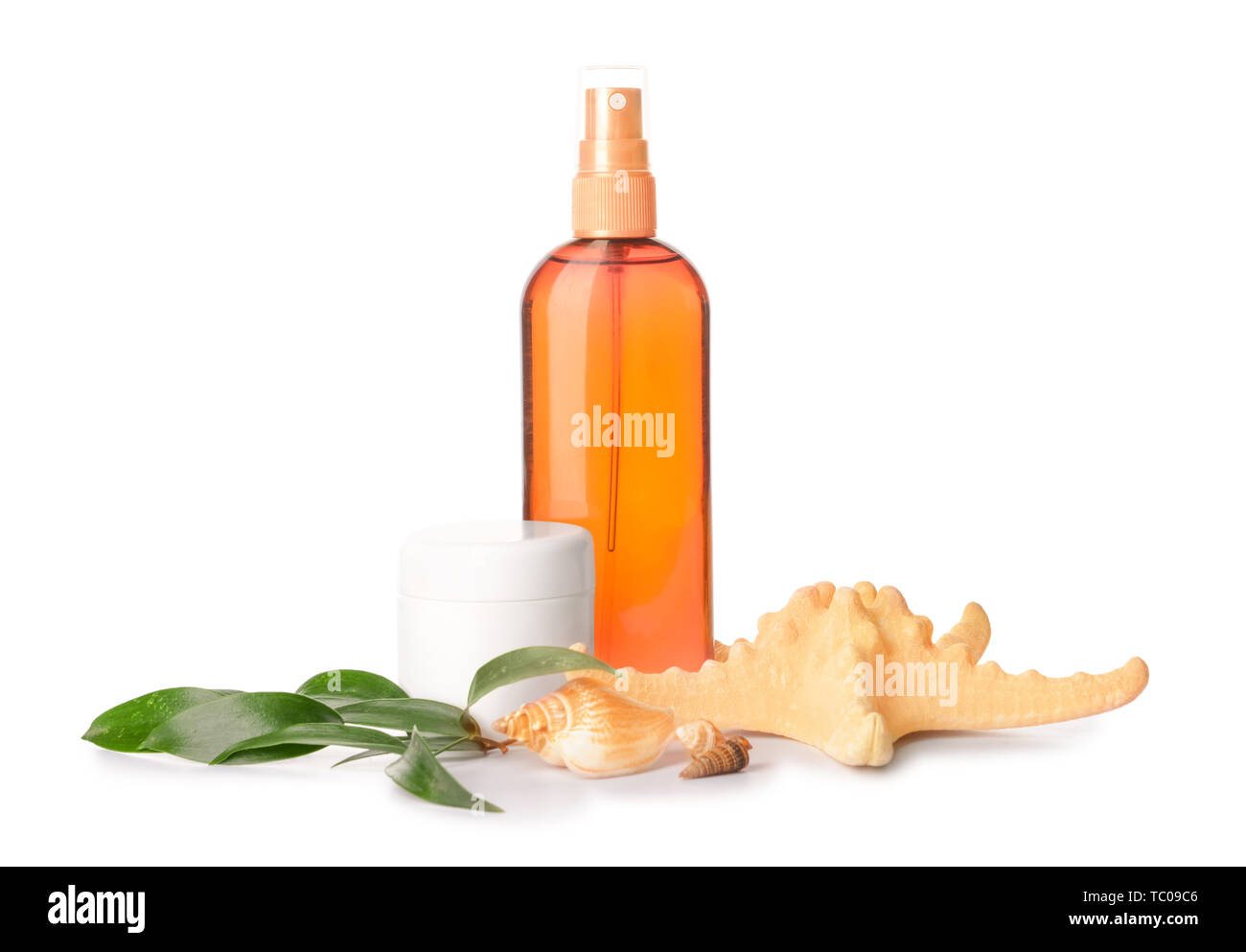 Summer season cosmetics Cut Out Stock Images & Pictures - Alamy