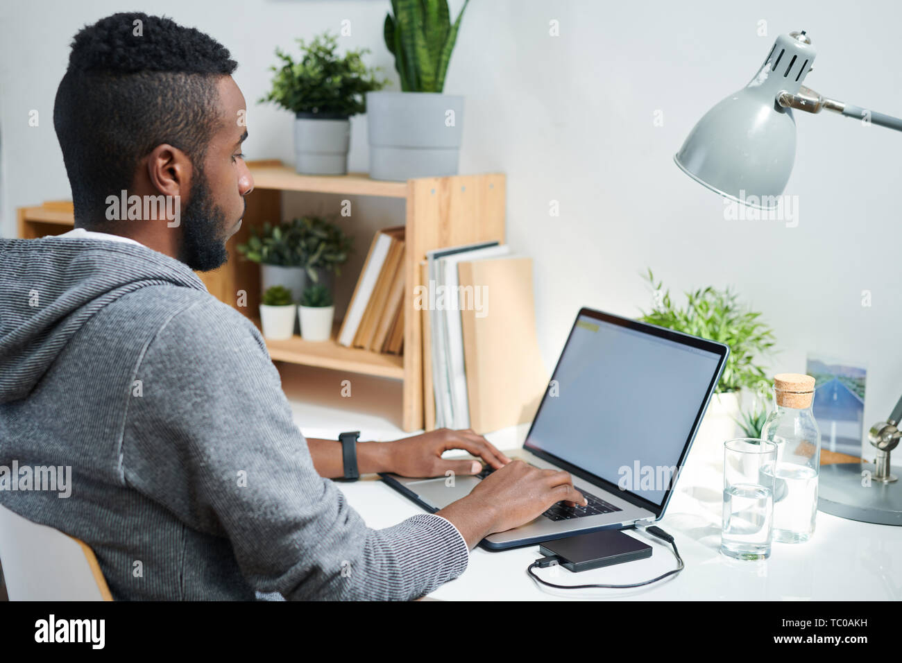 Working over thesis Stock Photo - Alamy