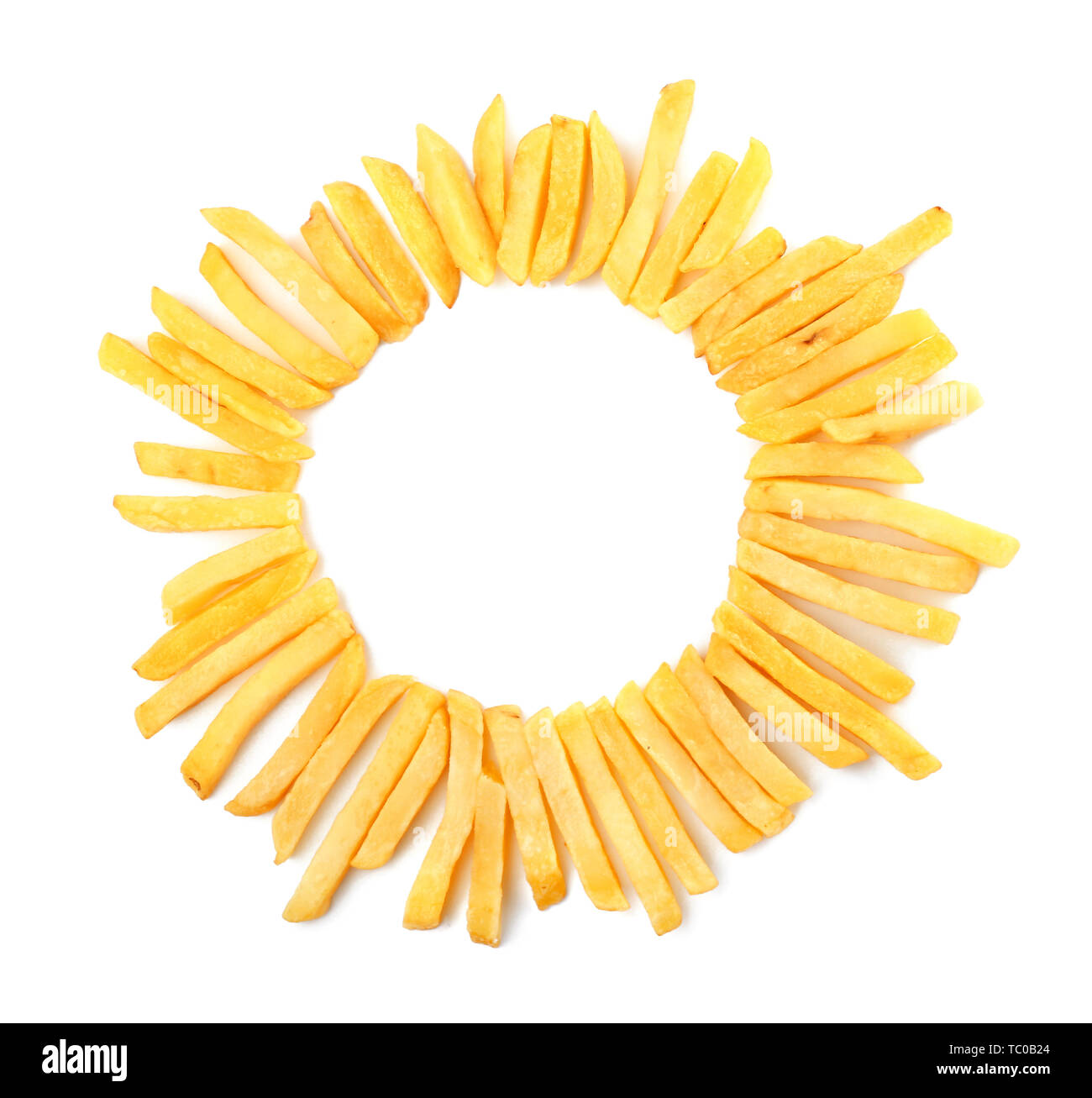 Flat lay fries Cut Out Stock Images & Pictures - Alamy