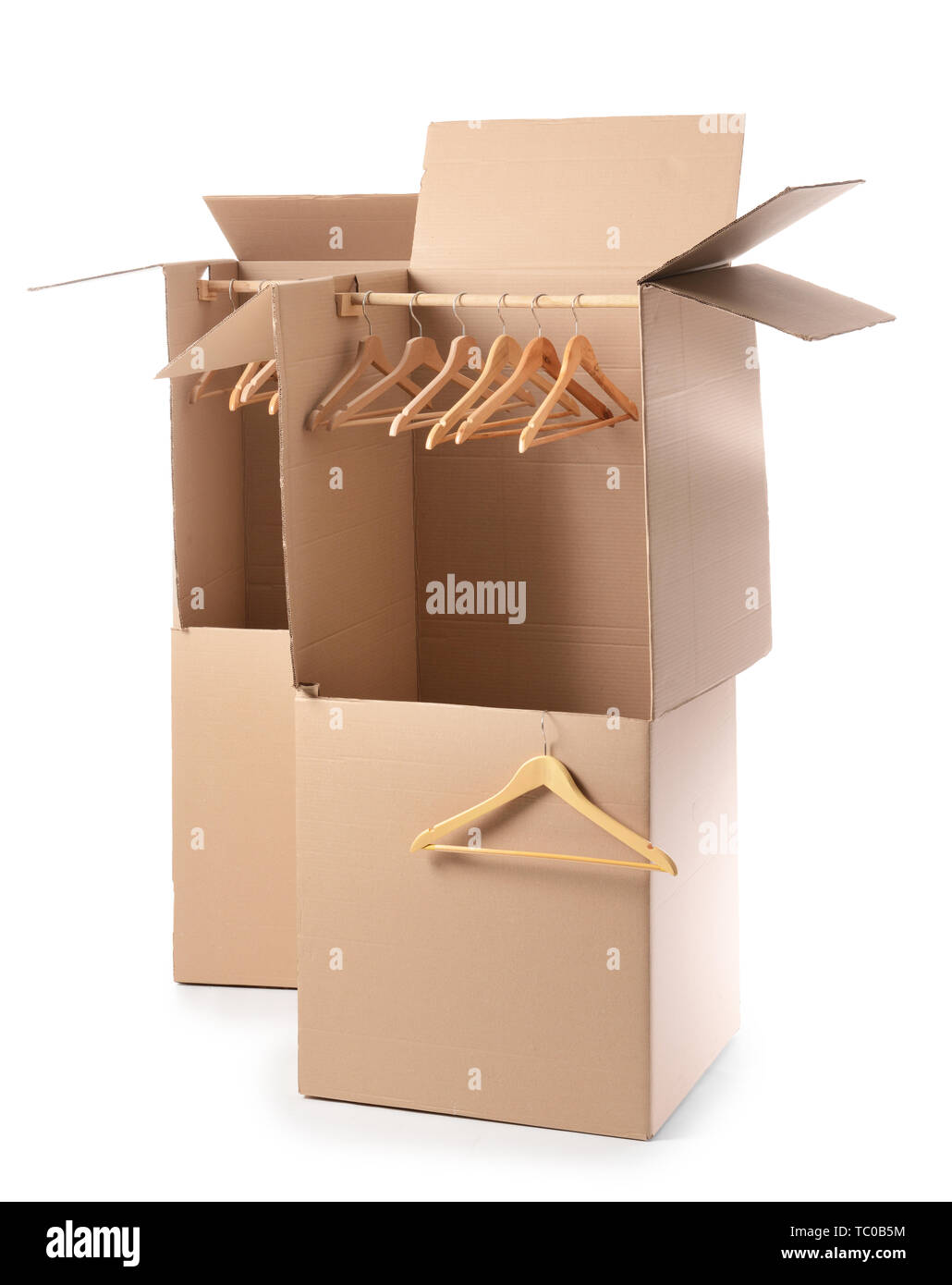 Empty hangers closet Cut Out Stock Images & Pictures - Alamy