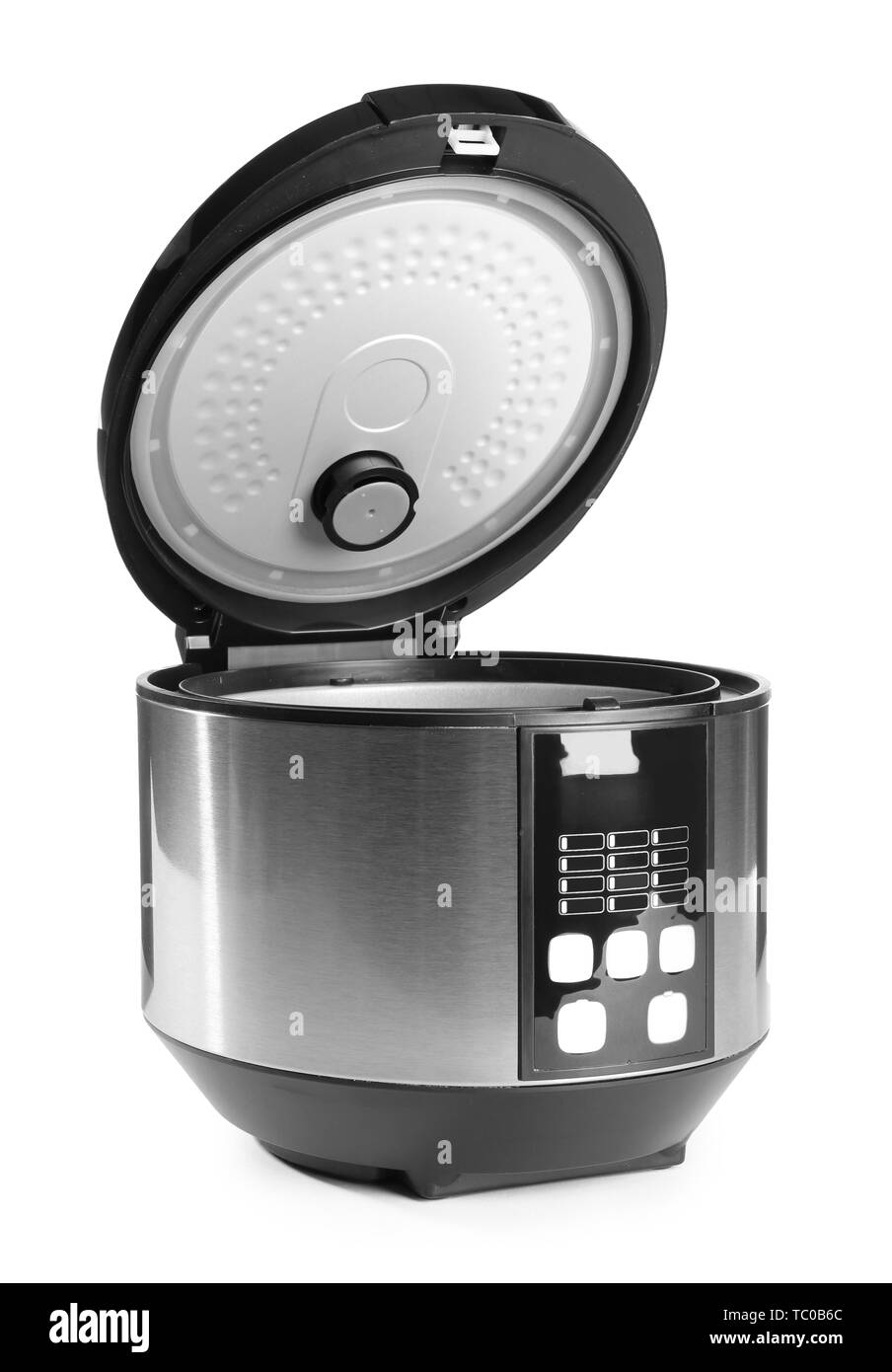 Modern multi cooker on white background Stock Photo - Alamy
