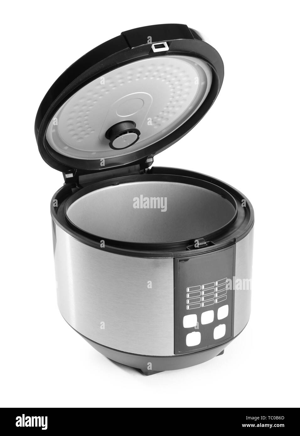 Modern multi cooker on white background Stock Photo - Alamy