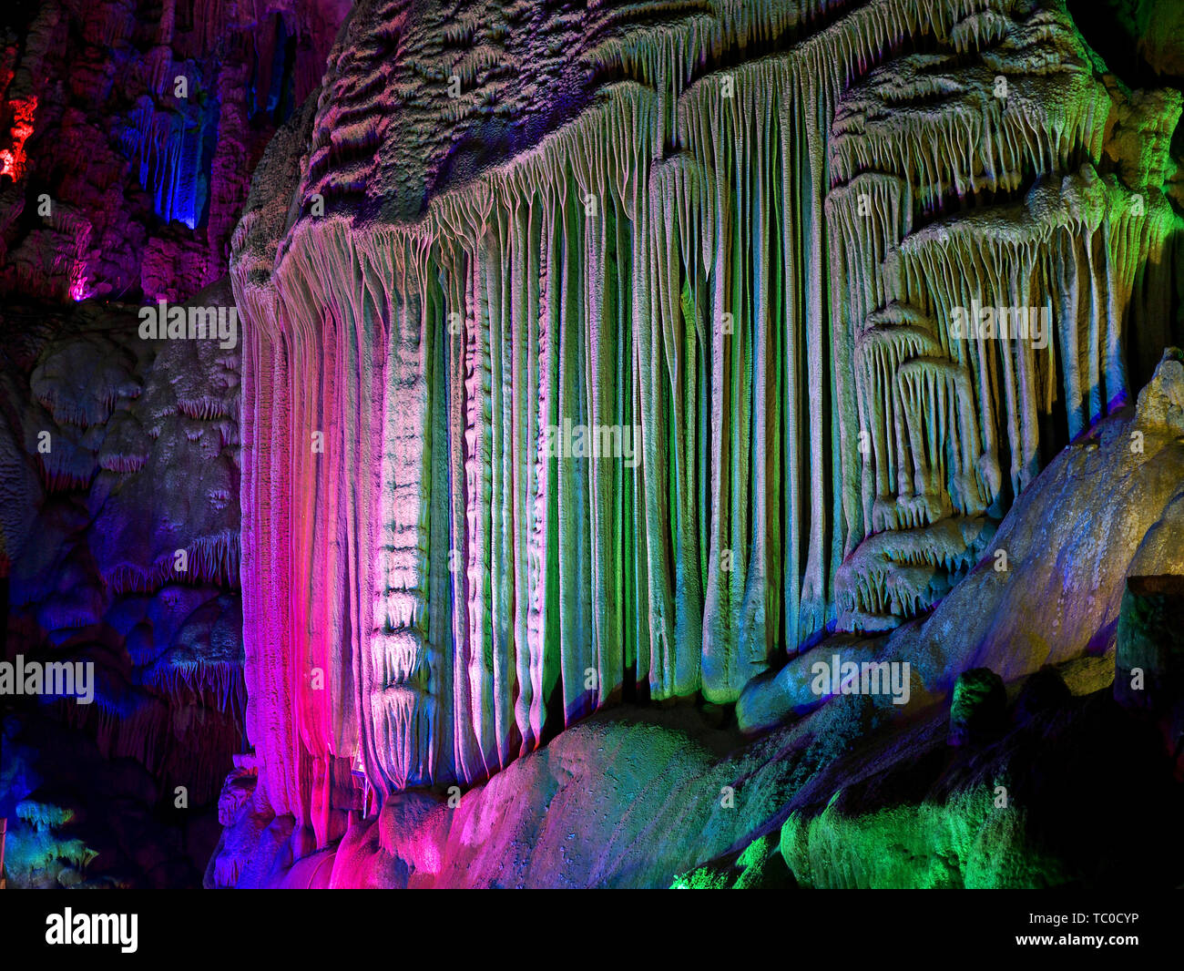 Landscape of Yinzi rock karst cave in Guilin Stock Photo - Alamy