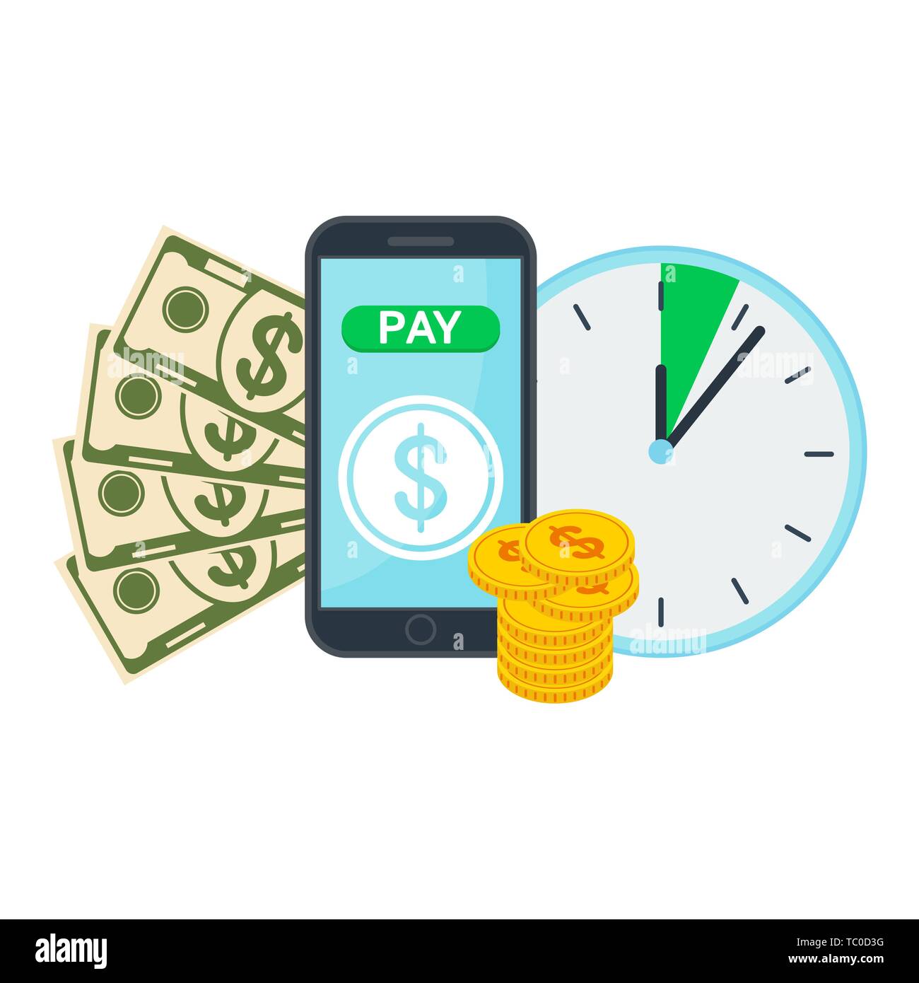 Contactless payment using RFID or NFC technology Stock Vector Image ...