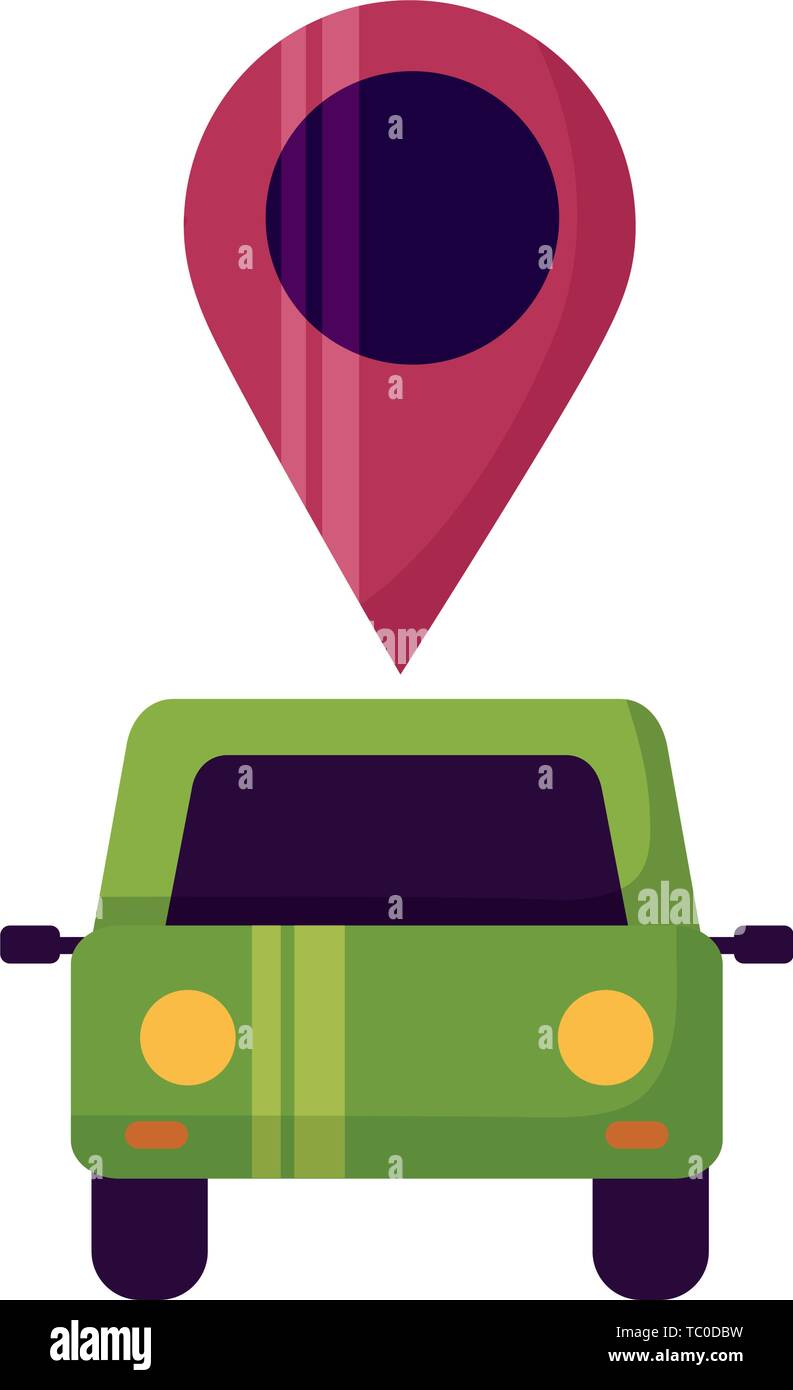 car vehicle transport navigation pin Stock Vector Image & Art - Alamy
