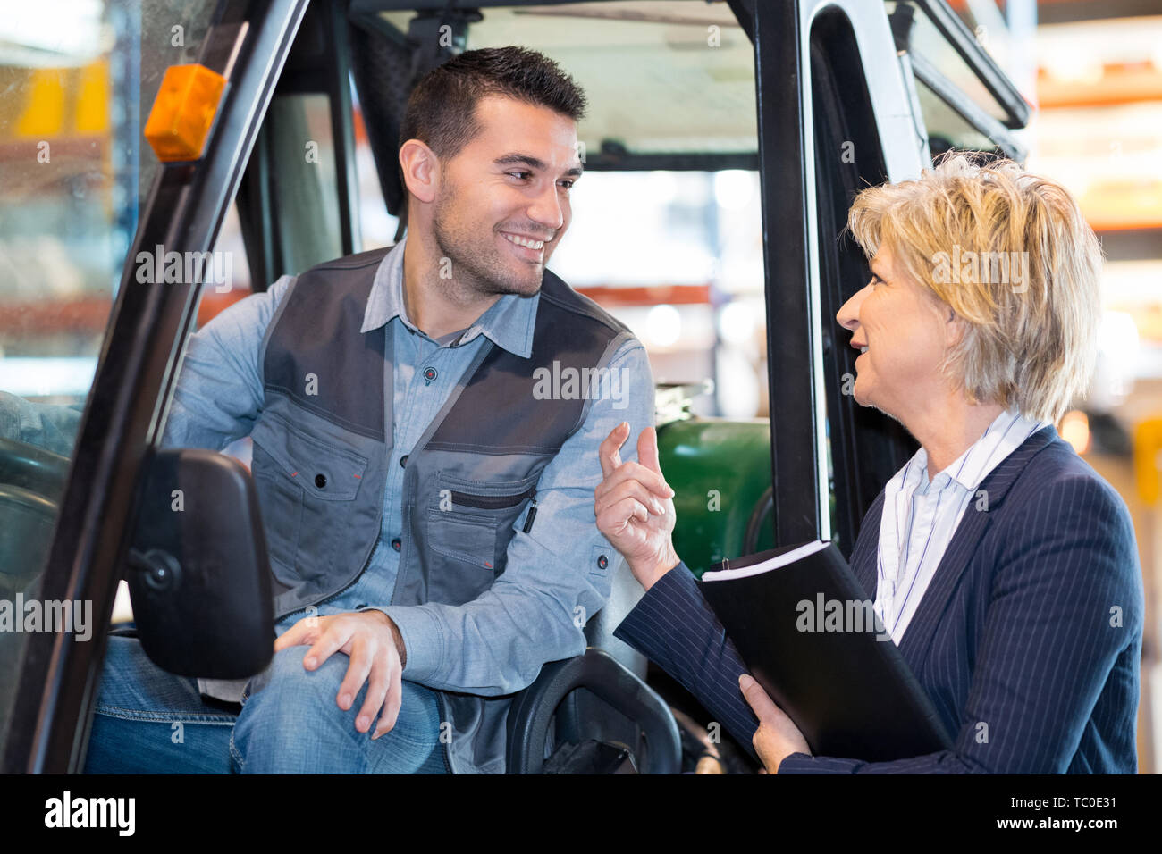 Female co driver hi-res stock photography and images - Alamy