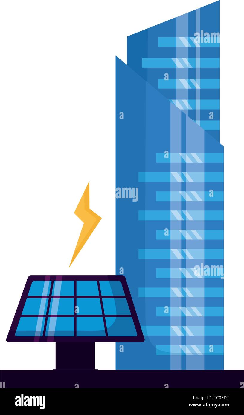 smart city building solar panel Stock Vector Image & Art - Alamy