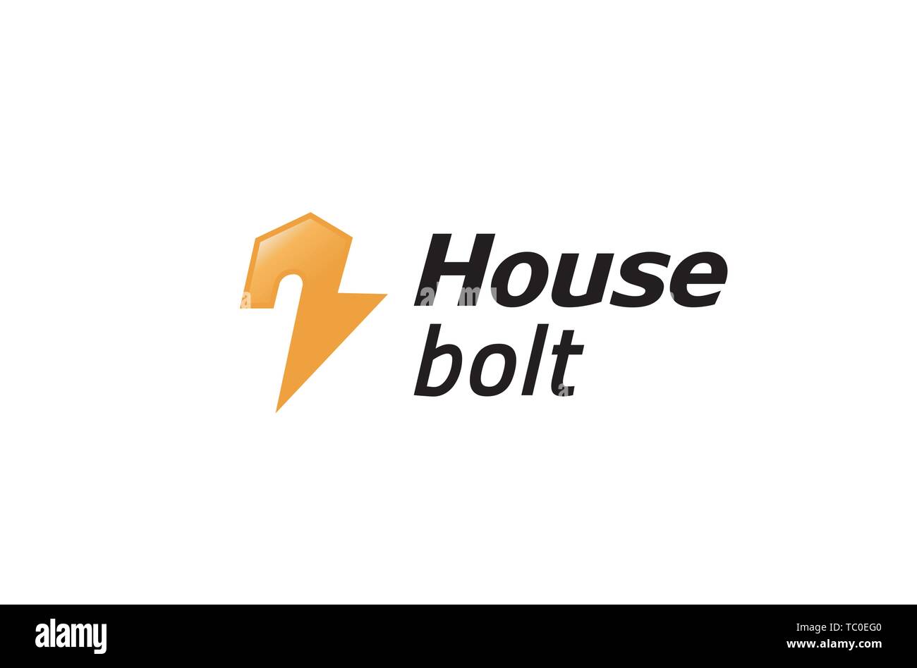 House Bolt Symbol Logo Vector Symbol Design Illustration Stock Vector ...