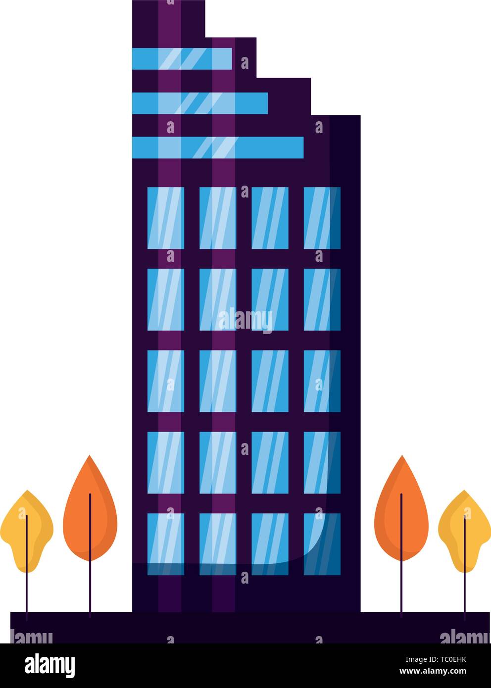 city building urban trees nature Stock Vector Image & Art - Alamy