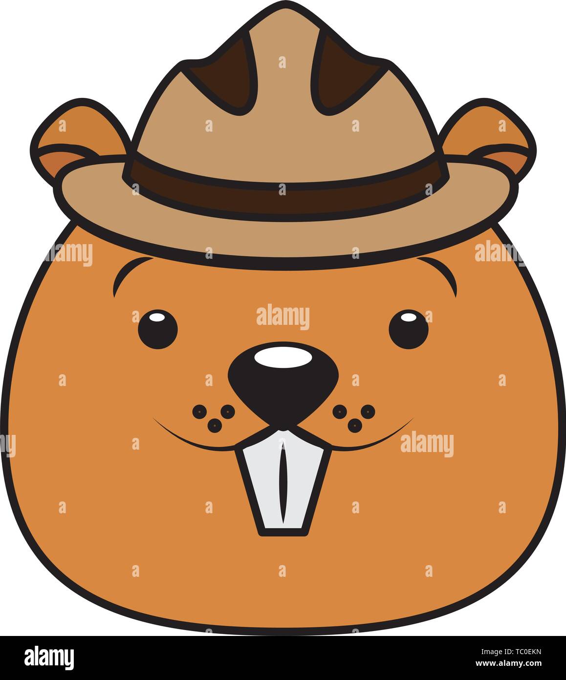 Muskrat Cartoon Character