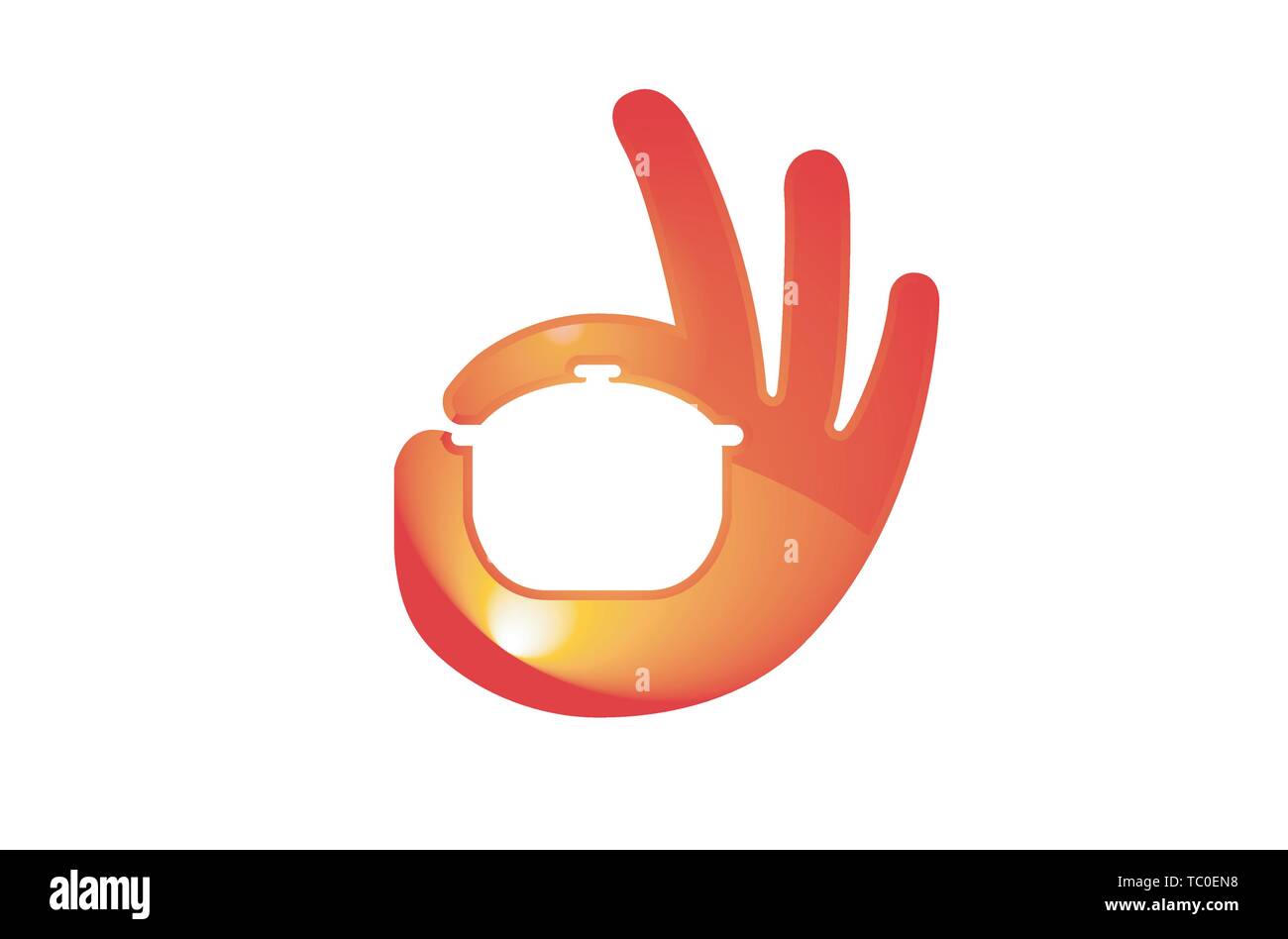 Delicious Tasty Hand Symbol Logo Vector Symbol Design Illustration ...