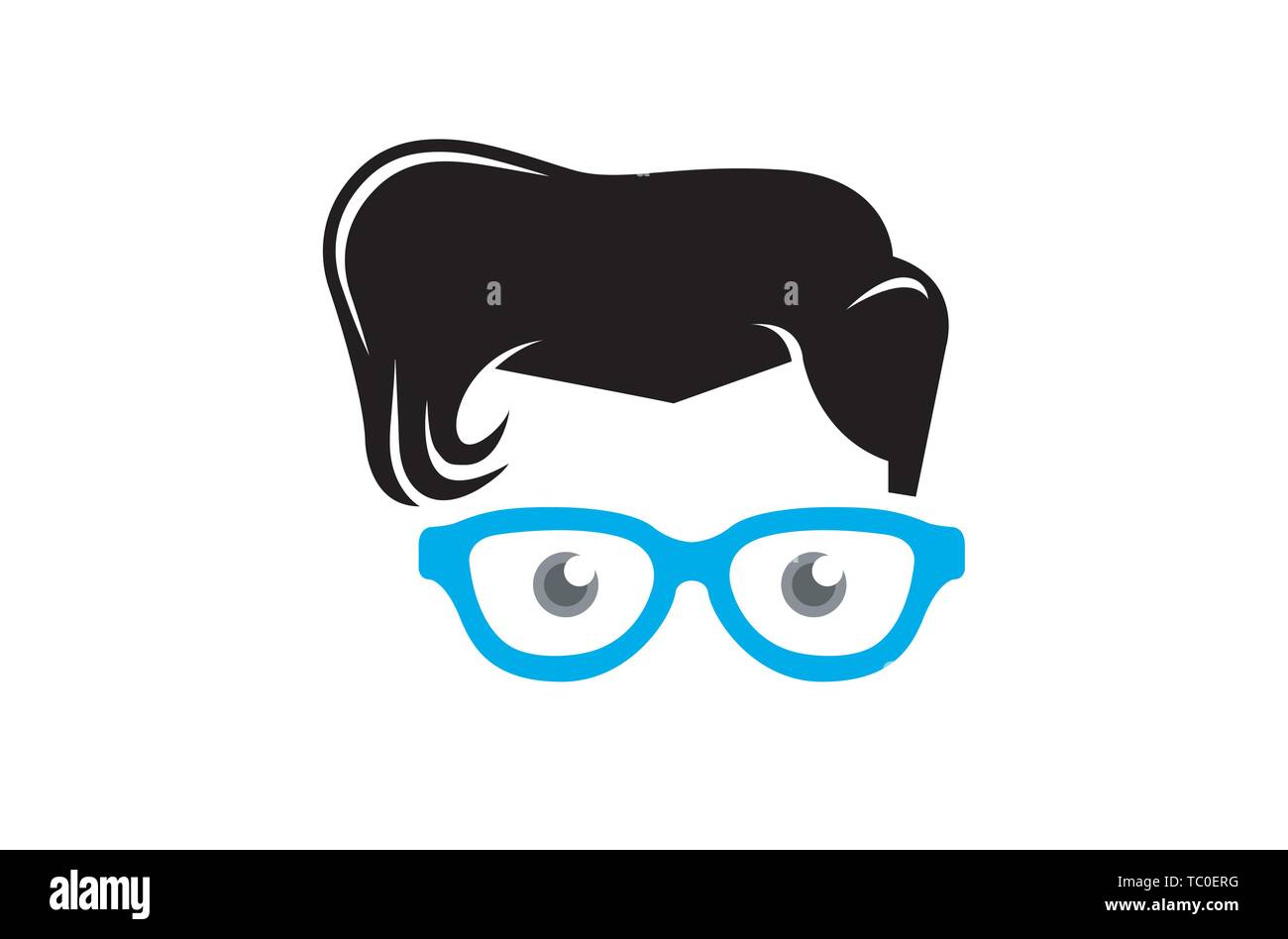 Creative Geek Glasses Logo Design Vector Symbol Illustration Stock ...