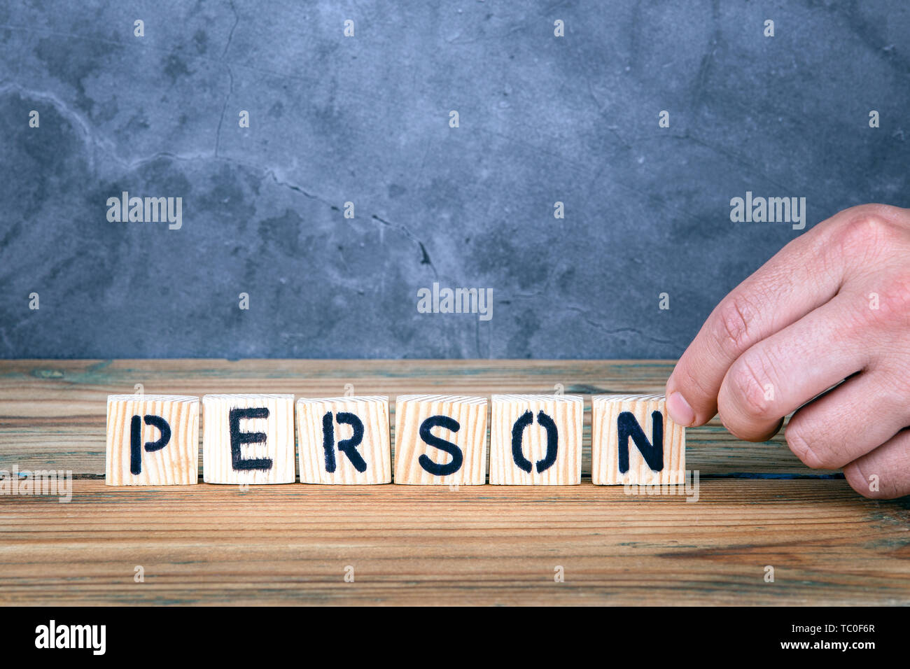 Person - word from wooden letters Stock Photo - Alamy