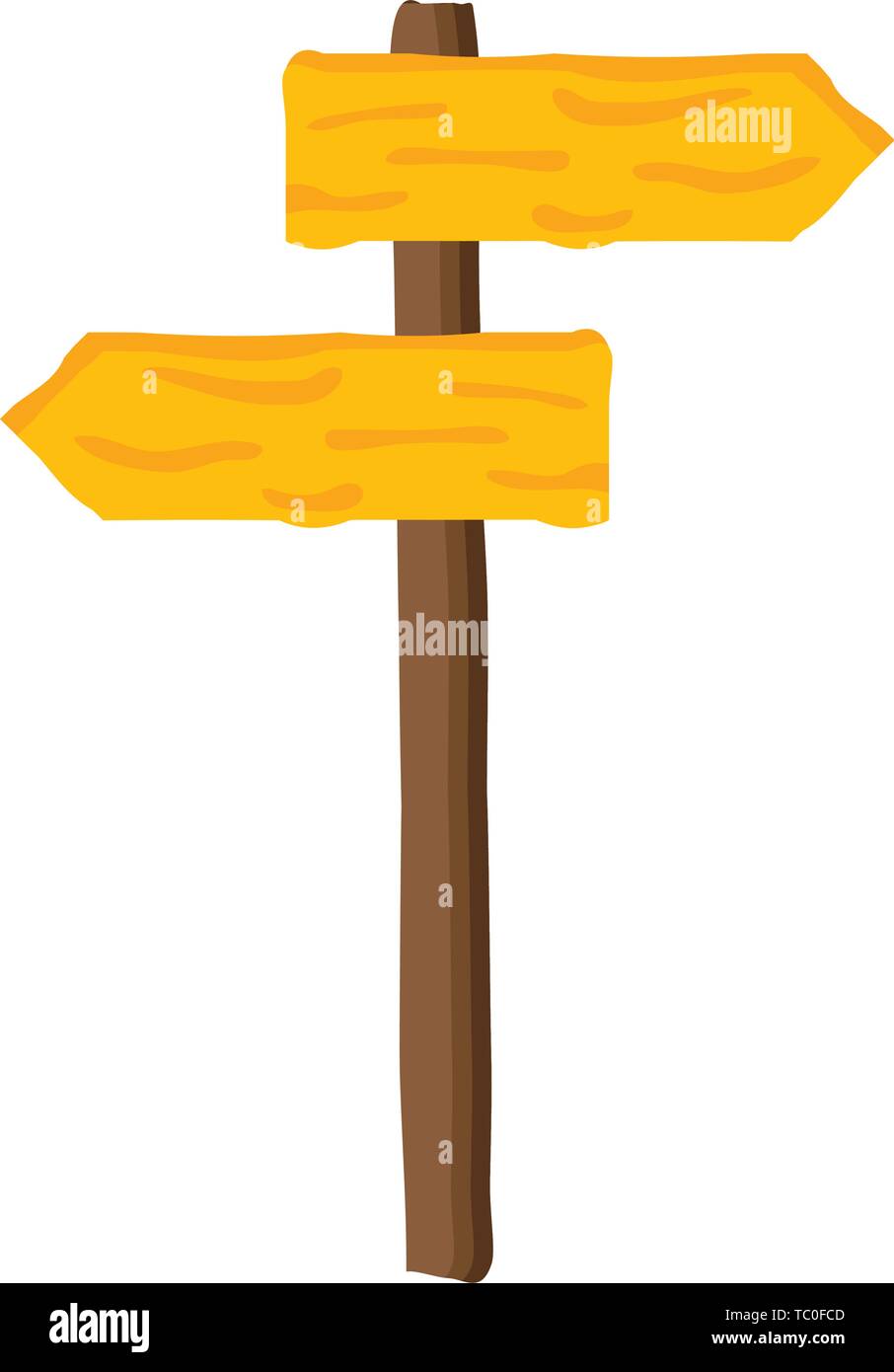 wooden placard guide signal Stock Vector Image & Art - Alamy