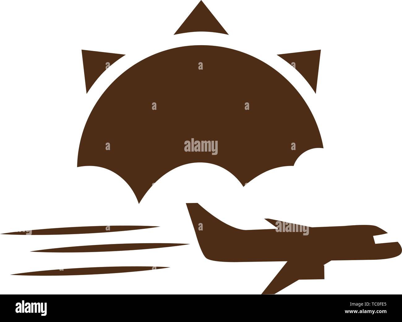 Beautiful sun above clouds Stock Vector Images - Alamy