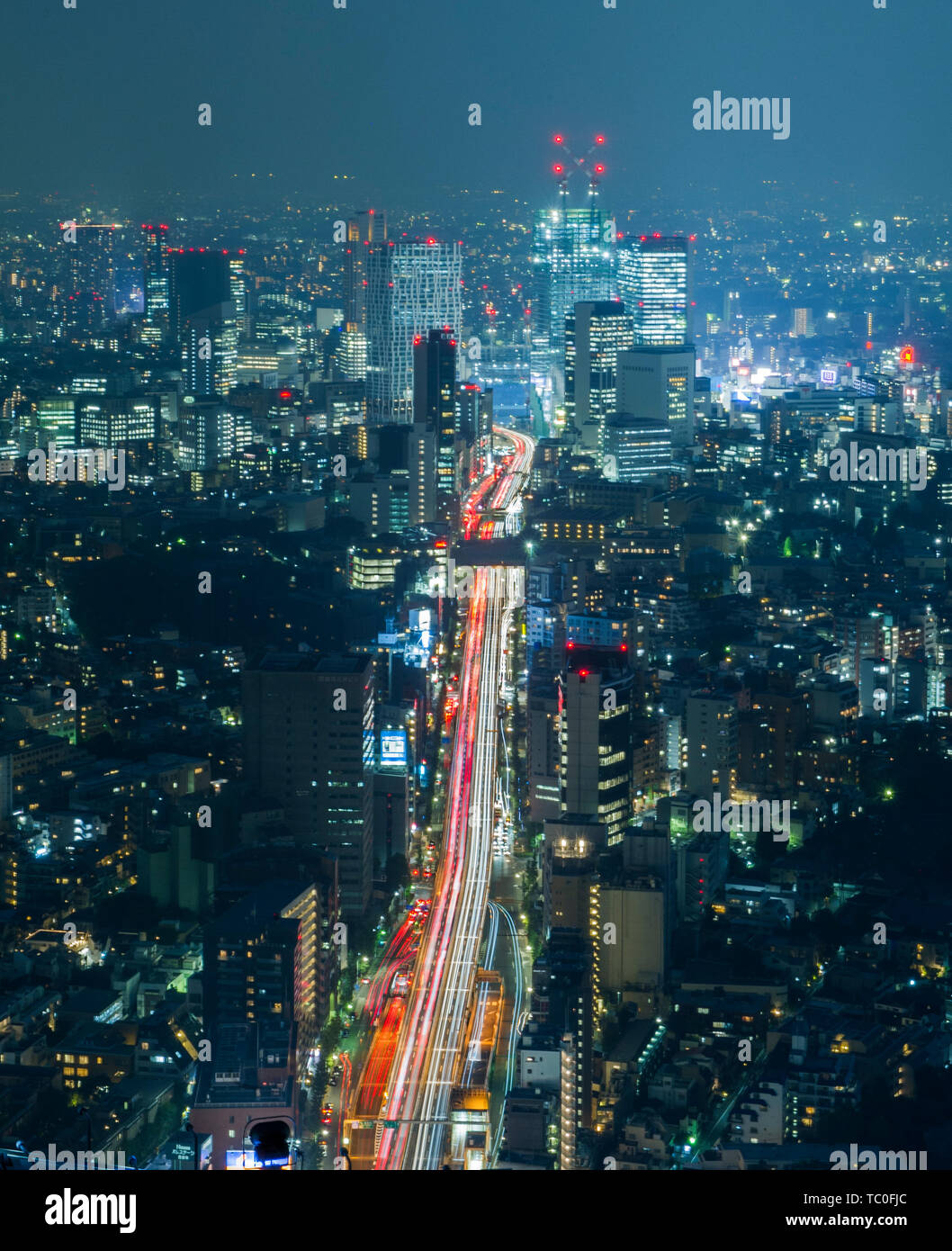 Tokyo TV Tower and surrounding buildings Stock Photo - Alamy