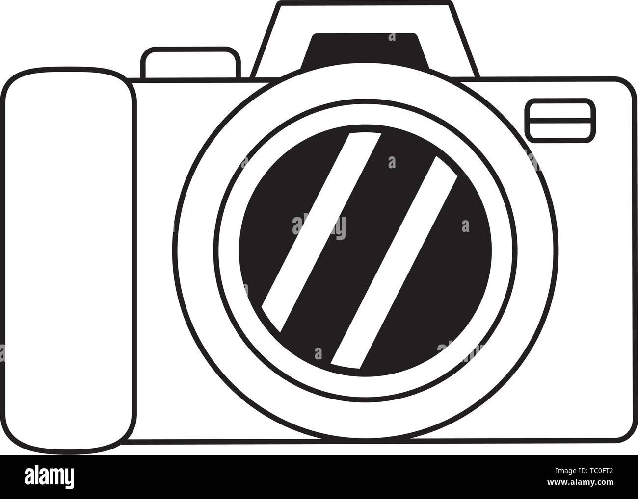 photography camera on white background Stock Vector Image & Art - Alamy