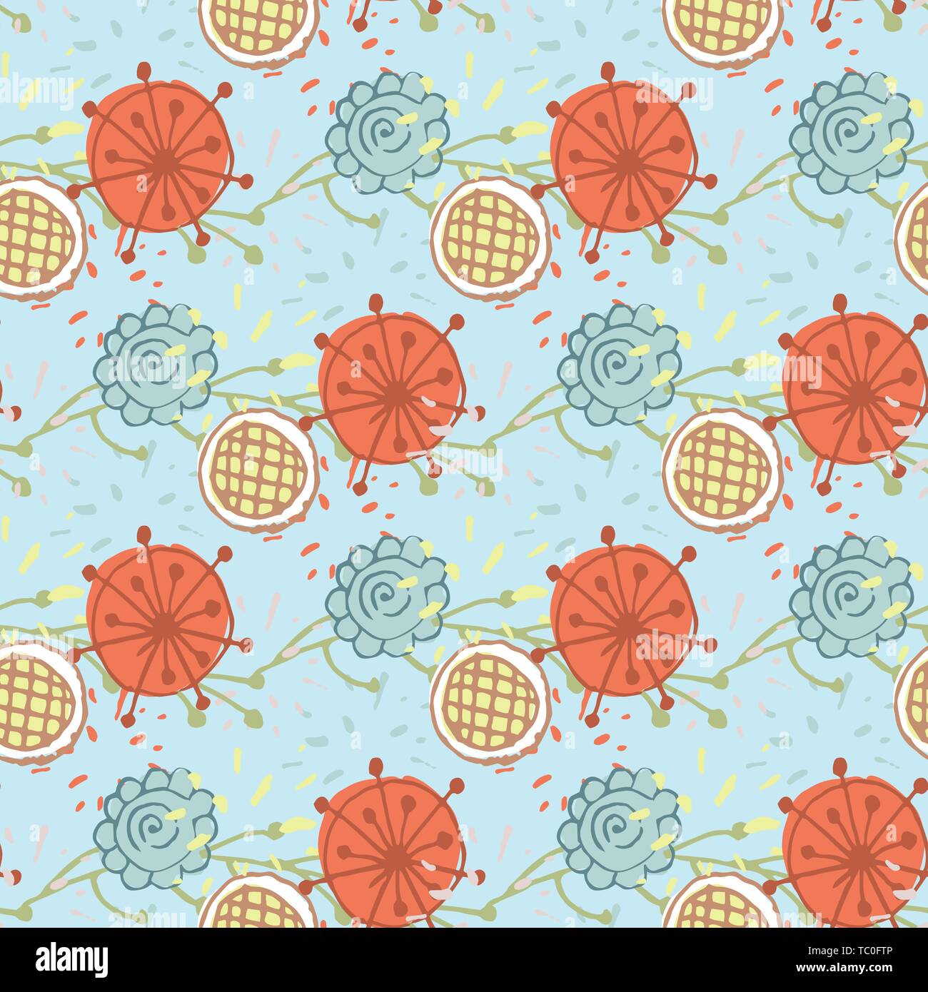 Flower seamless pattern hi-res stock photography and images - Alamy