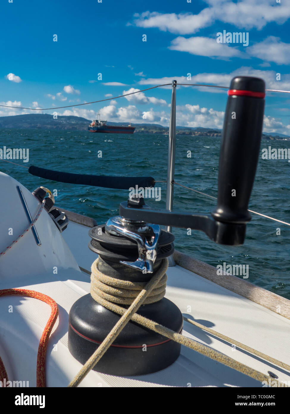 Sailboat winch hi-res stock photography and images - Alamy