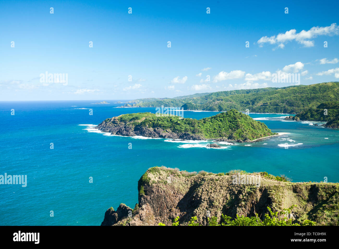 Beautiful view of the island from view point in Philippines Stock Photo ...