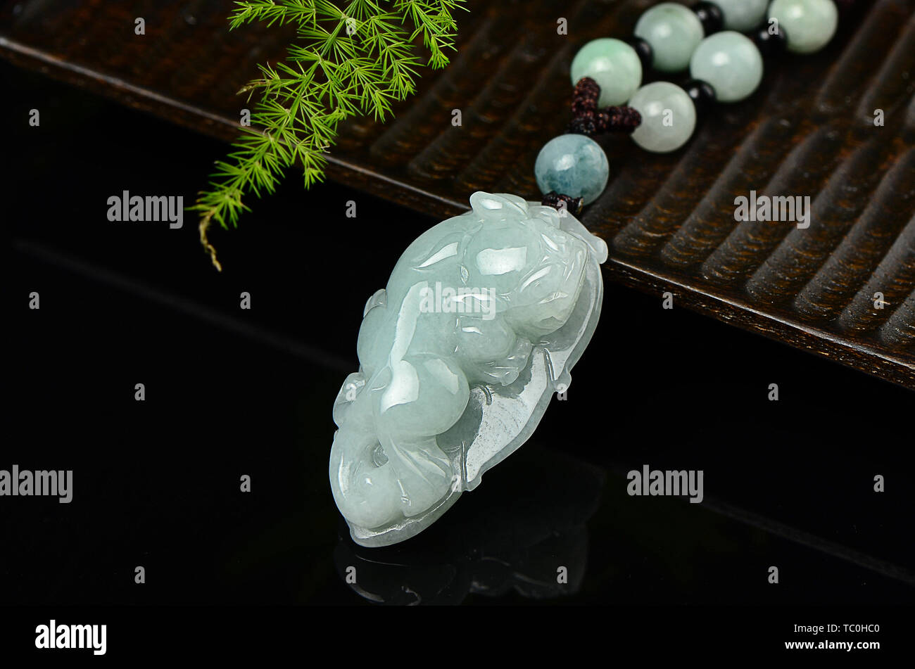 Pixiu jade pendant Stock Photo - Alamy